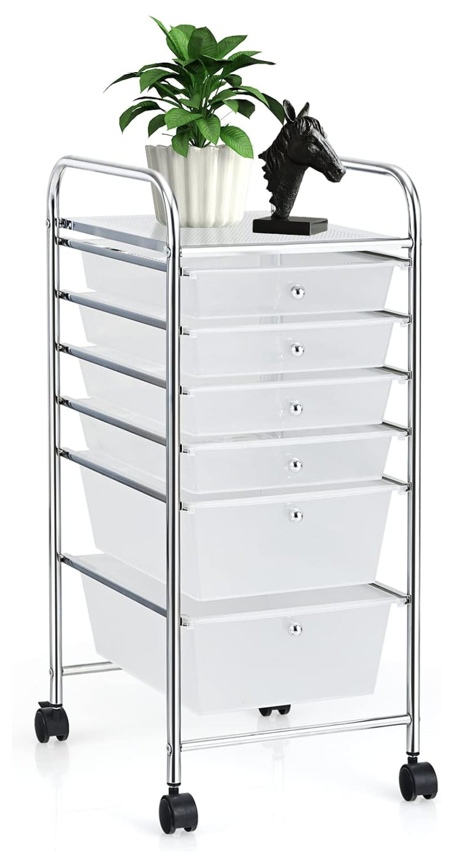 6-Drawer Rolling Storage Cart, Multifunctional Art Tools Organizer on ...