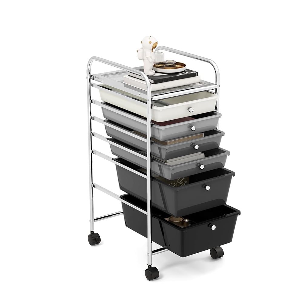 6-Drawer Rolling Storage Cart, Multifunctional Art Craft Organizer Cart ...