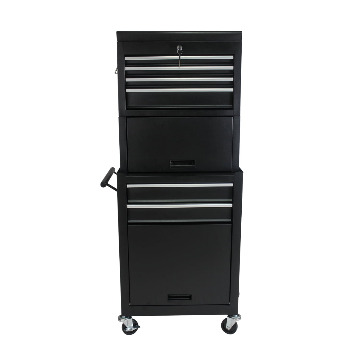6 Drawer Rolling Tool Chest with Wheels, Lockable Steel Tool Cabinet, 2 ...