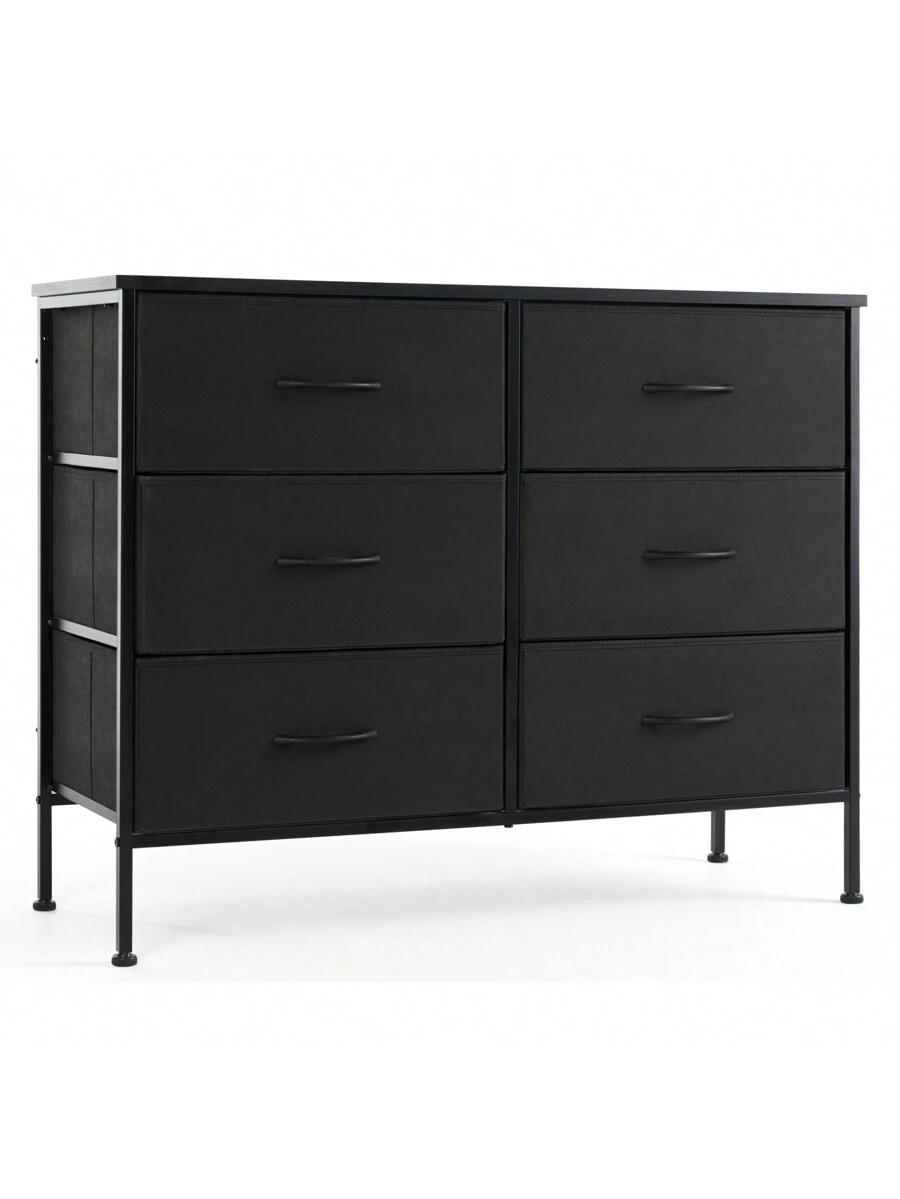 6 Drawers Dresser For Bedroom, Small Chest Tower, Storage Organizer ...