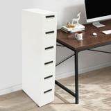 6 Drawers Narrow Storage Cabinet, Stackable Plastic Storage Tower Slim ...