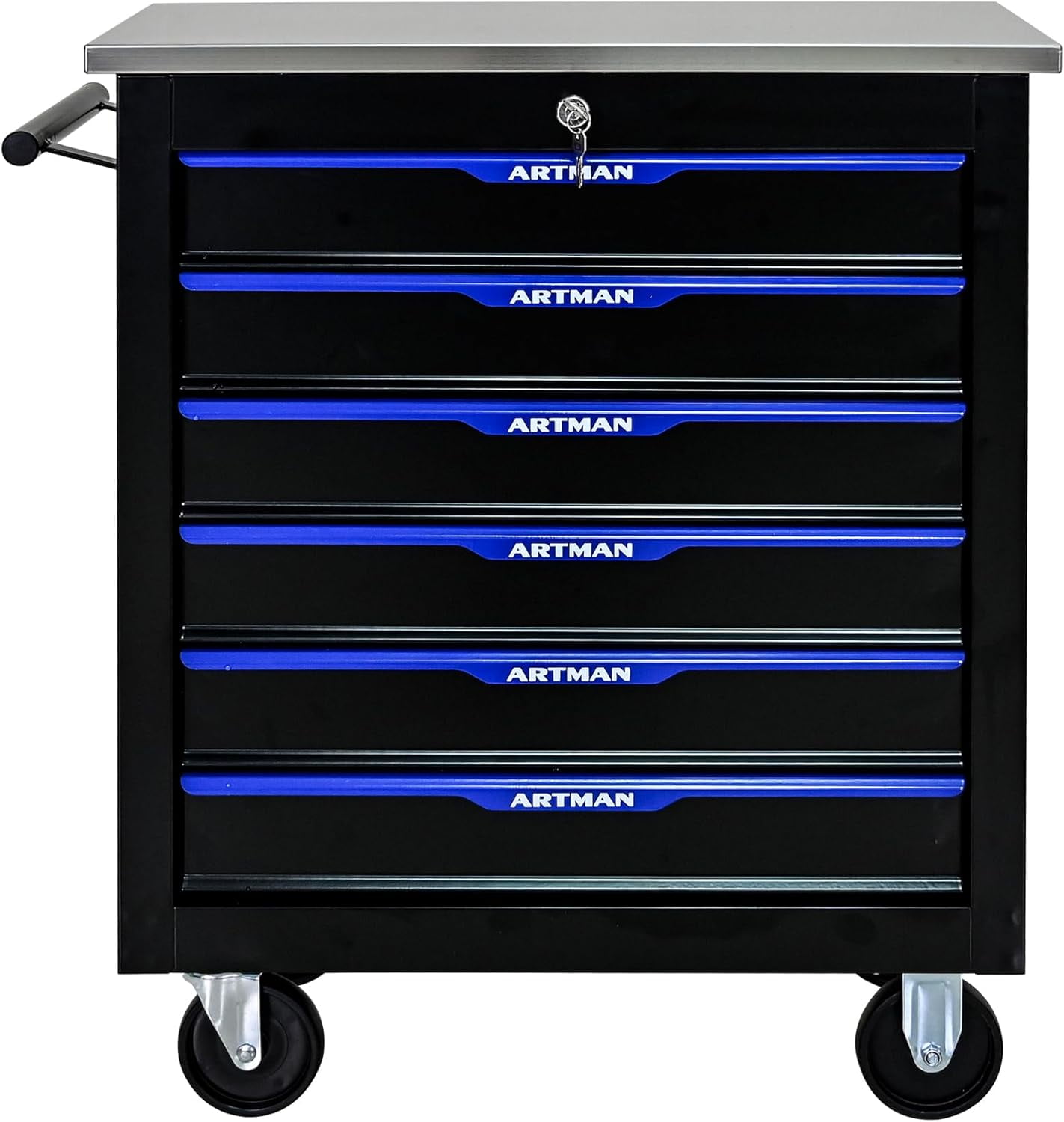 6 Drawers Rolling Tool Chest Cart PLUS ,Tool Storage Cabinet With 4 ...
