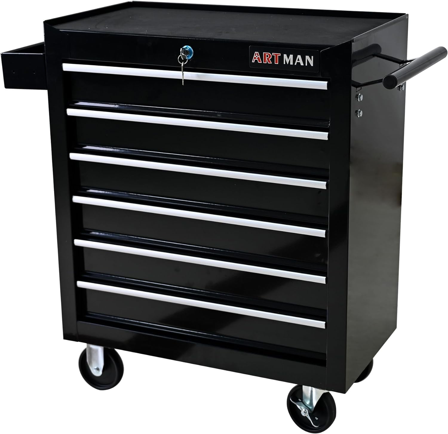 6 Drawers Tool Cart on Wheels,Multifunctional Rolling Tool Chest Tool ...