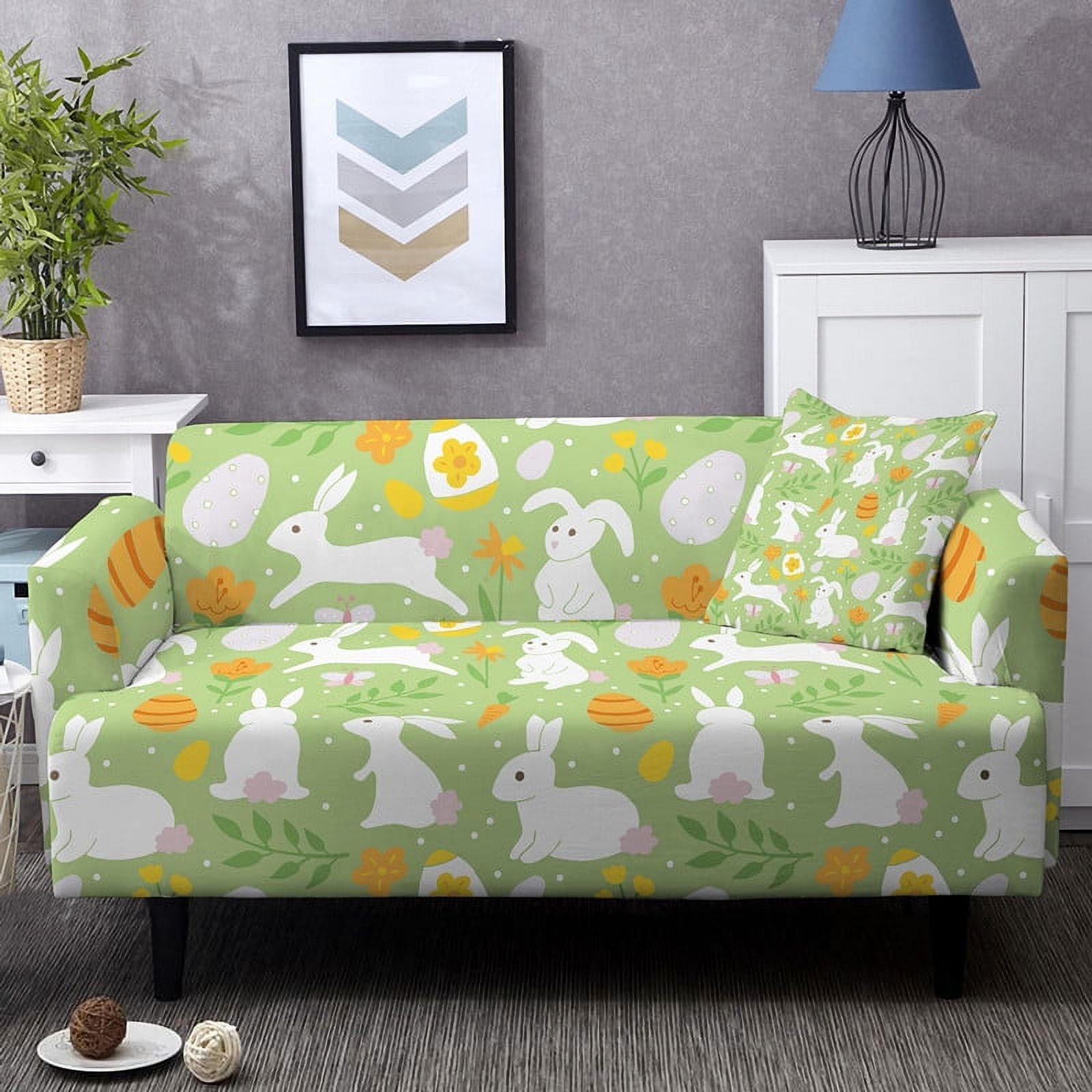 6 Easter Designs 1/2/3/4 Seaters Sofa Cover For Living Room Elastic ...
