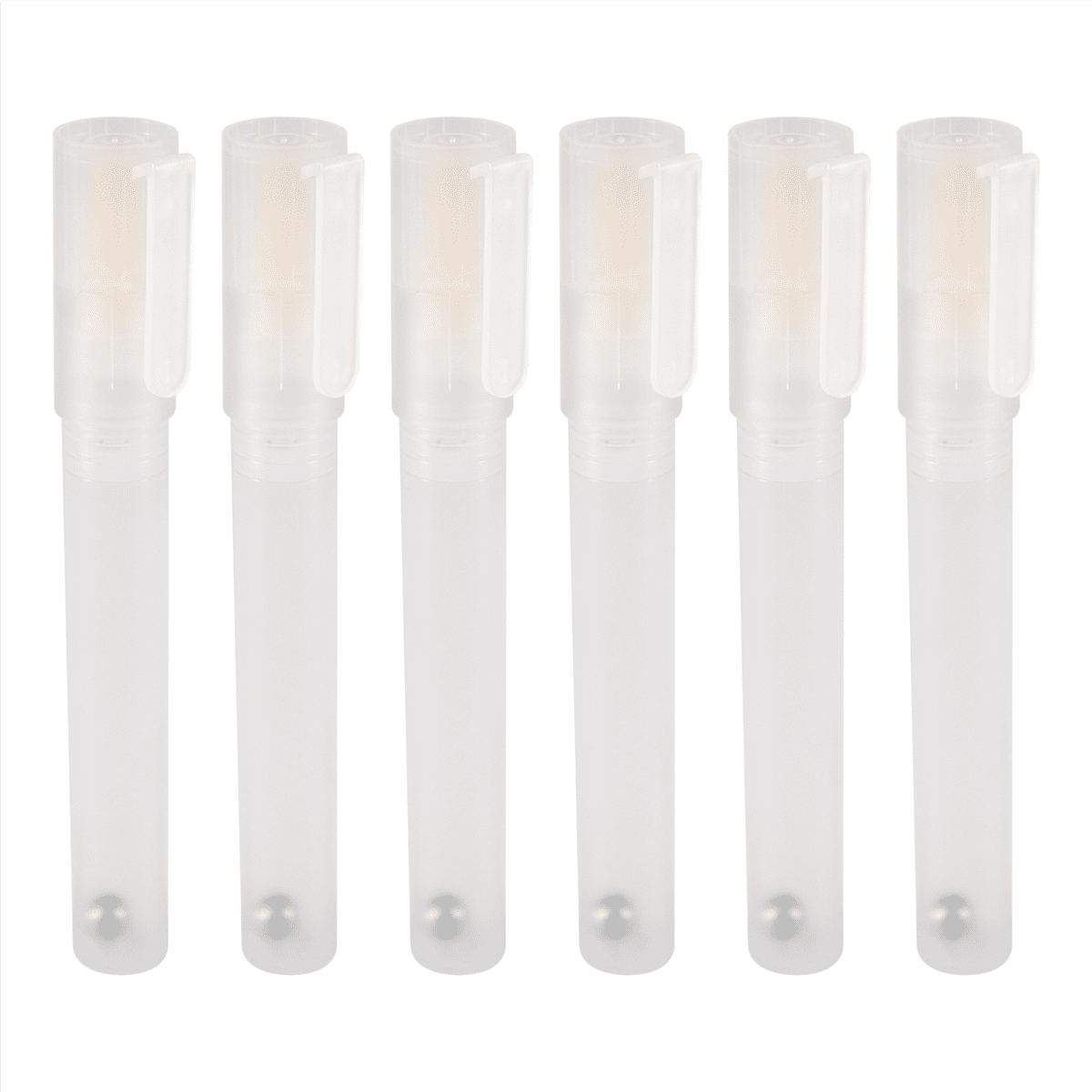 6 Empty Fillable Blank Paint Pen Markers Refillable Fine Tip Graffiti ...