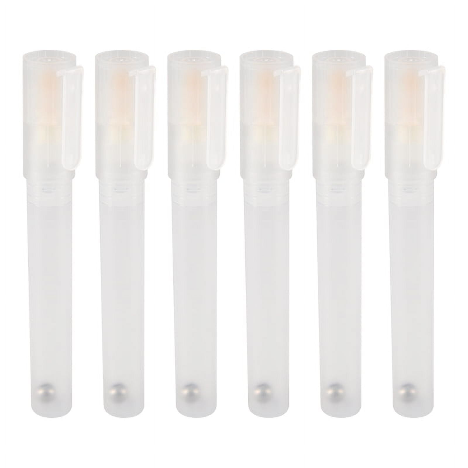 6 Empty Fillable Blank Paint Pen Markers Refillable Paint Pen Fine Tip ...