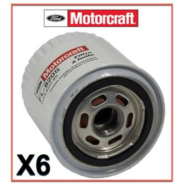 6 Engine Oil Filters Genuine FORD Motorcraft Replace OEM # FL1820S ...
