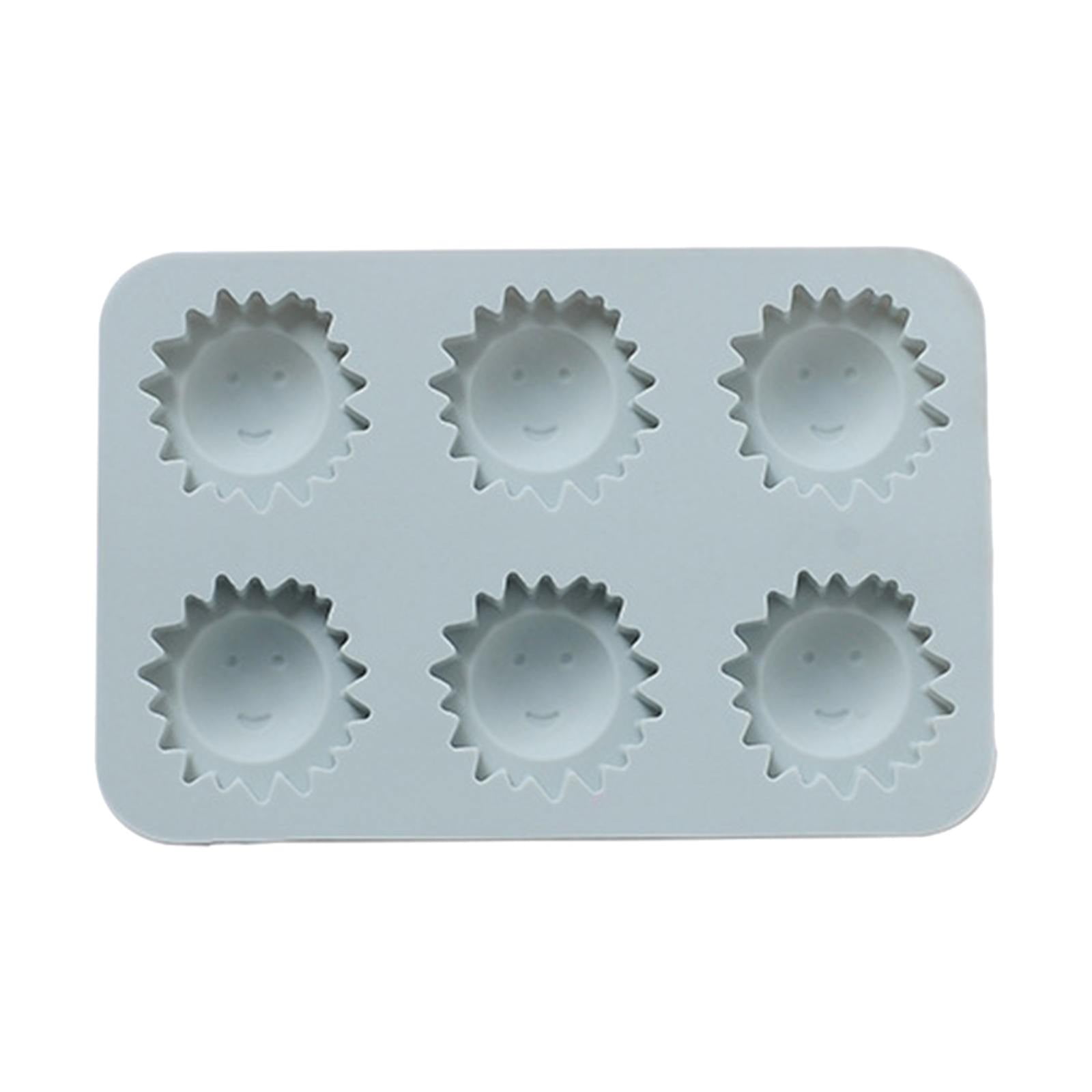 6 Even Small Sun DIY Homemade Chocolate Candy Icing Grid Cookie Baking ...
