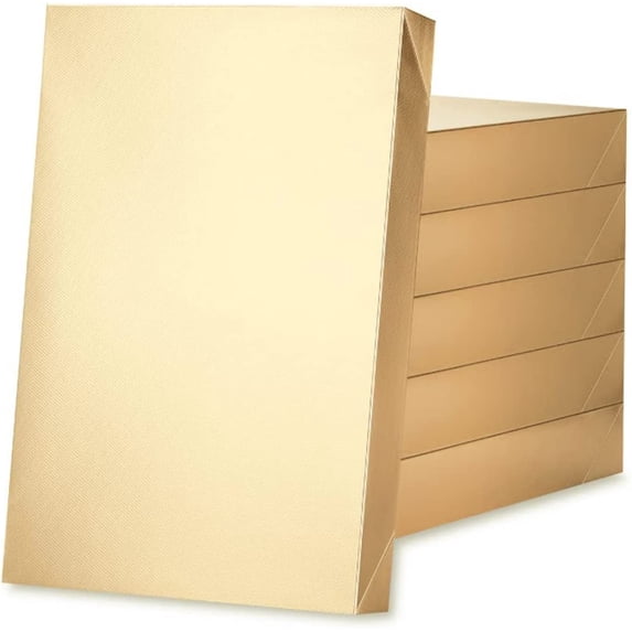 6 Extra Large Gift Boxes with Lids 17x11x2.5 Inches Apparel Gold Shirt ...