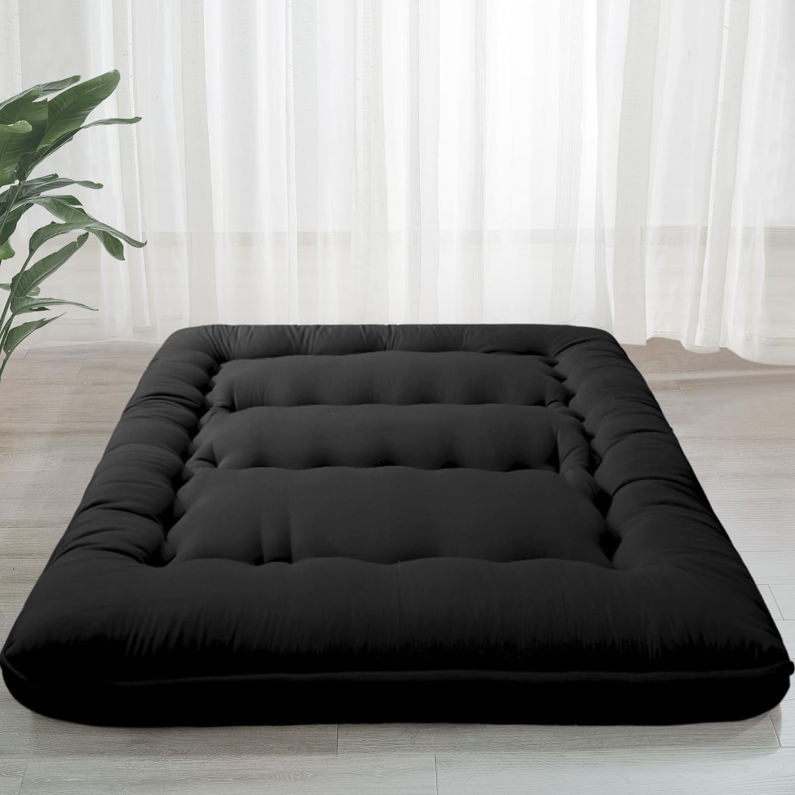 6" Extra Thickese Floor Mattress Futon Foldable Tatami Pad For Adults ...
