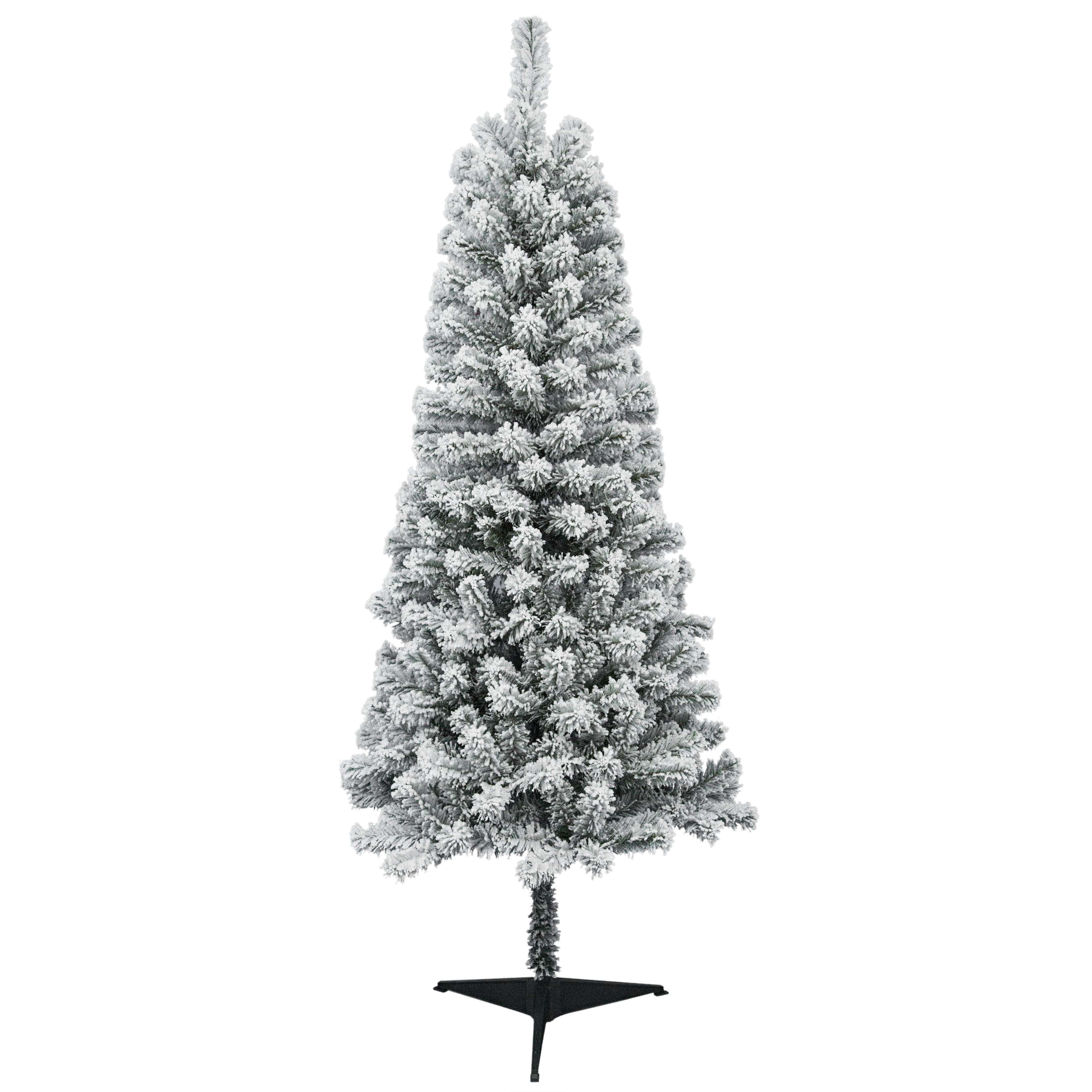 Save 86% • 6 ft Flocked Pine Artificial Christmas Tree, by Holiday Time
