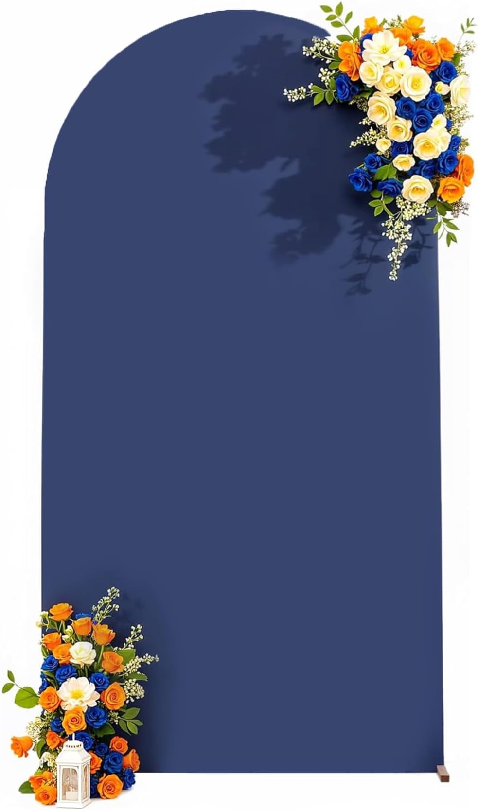 6 FT Arch Backdrop Cover Stretchy Navy Blue Arch Covers Elastic Spandex ...