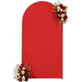 6 FT Arch Backdrop Cover Stretchy Red Arch Covers Elastic Spandex ...