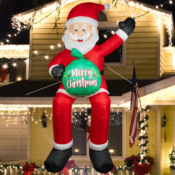 Christmas Inflatables Decorations Outdoor, 6FT Inflatable Xmas Mailbox ...