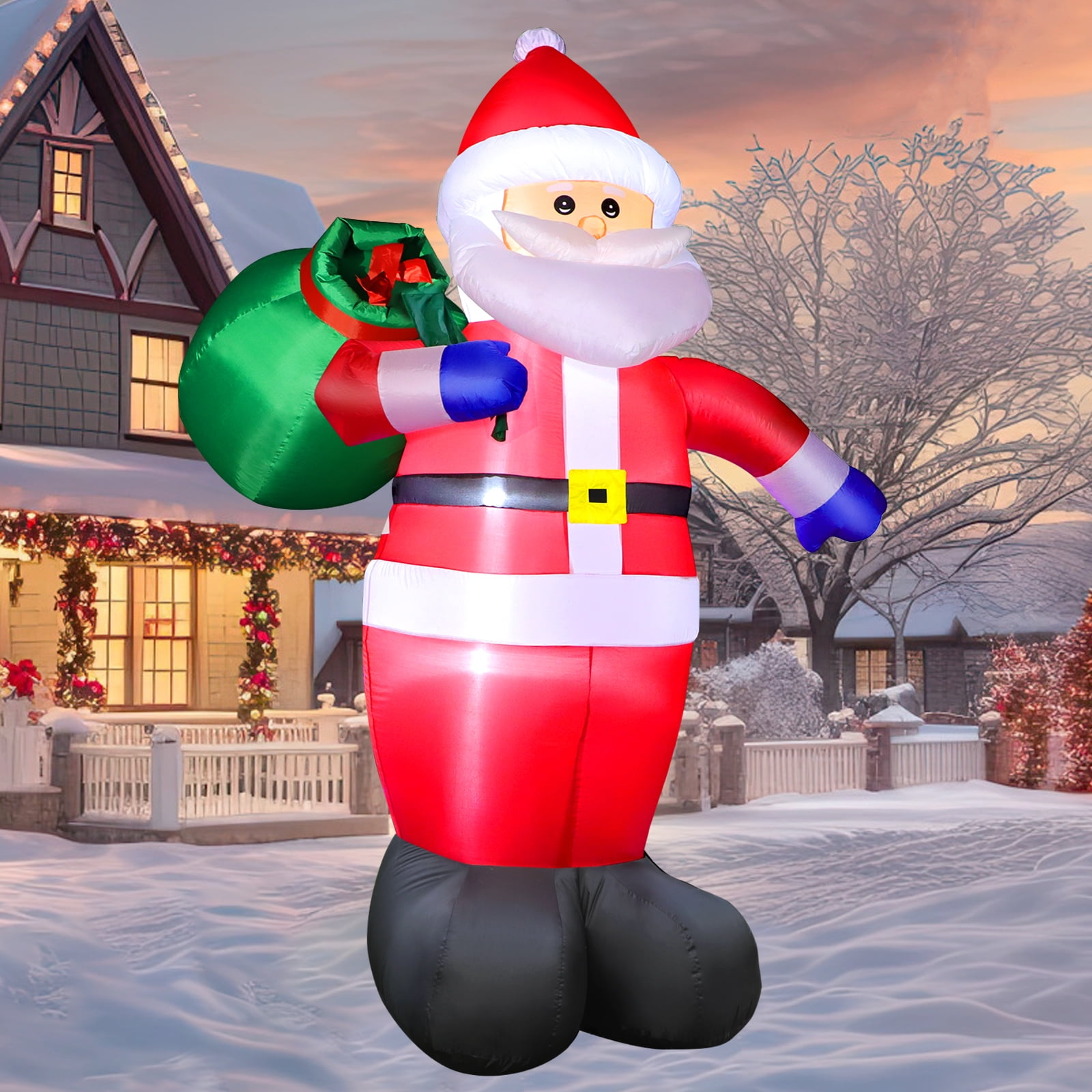 6 FT Christmas Inflatable Santa Claus Outdoor Decorations, Blow up ...