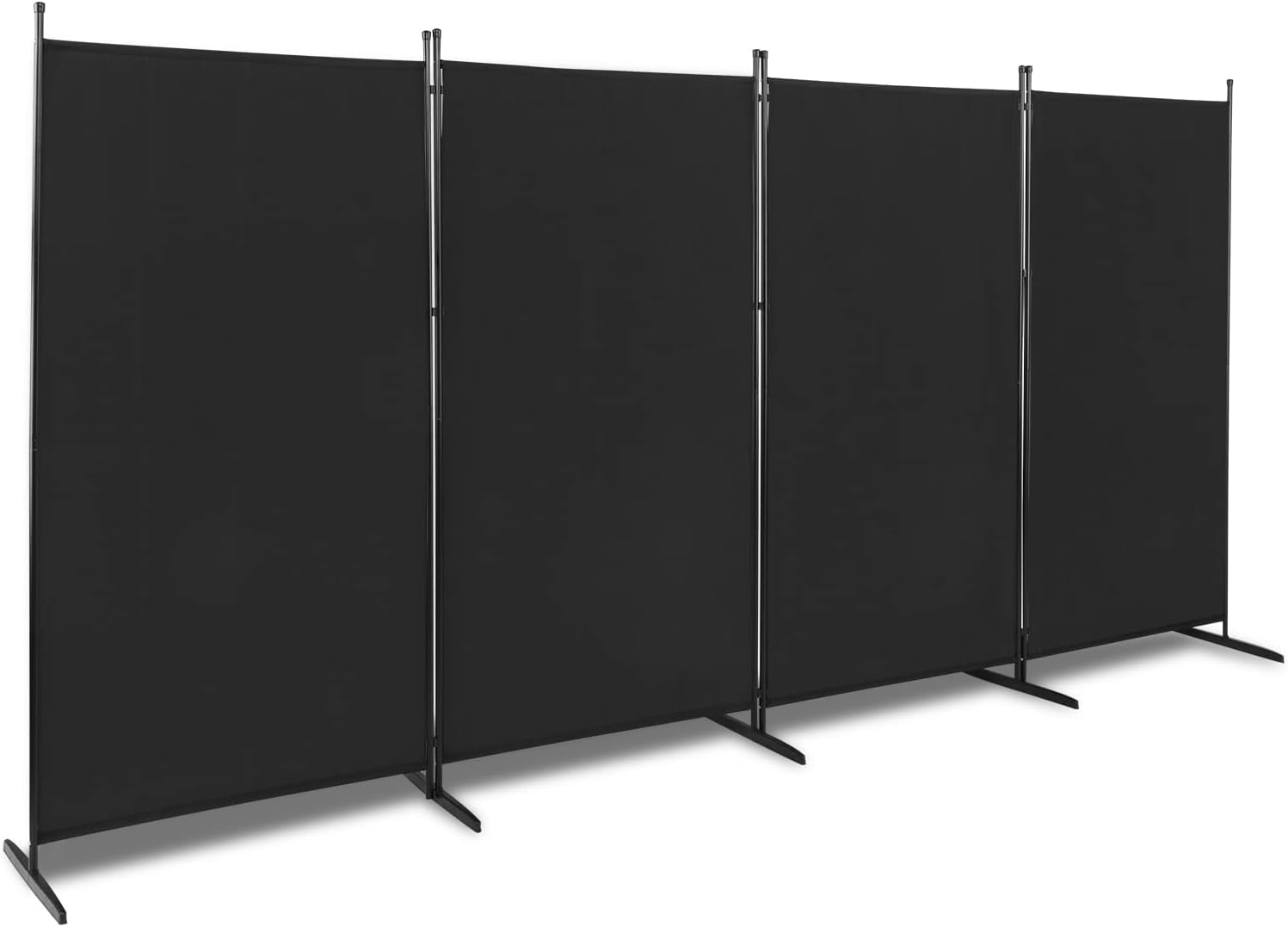6 FT Folding Room Divider, Foldable & Portable Privacy Screens, 4 Panel ...