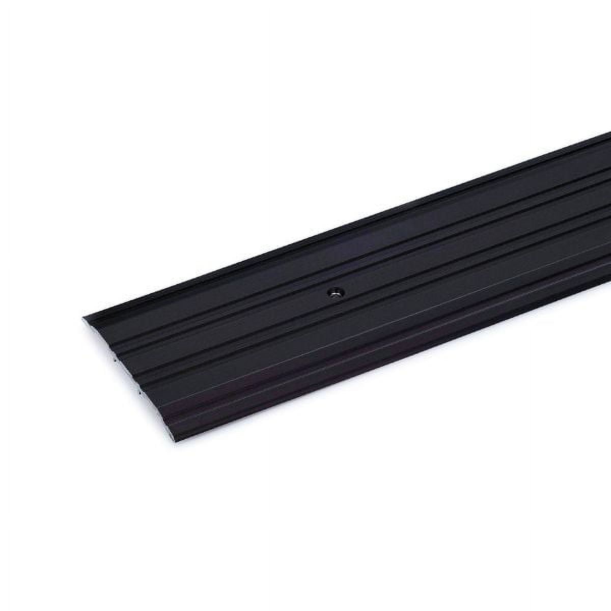 6 FT Long x 4" Wide x 1/4" High Corrugated Black Anodized Threshold (6 ...