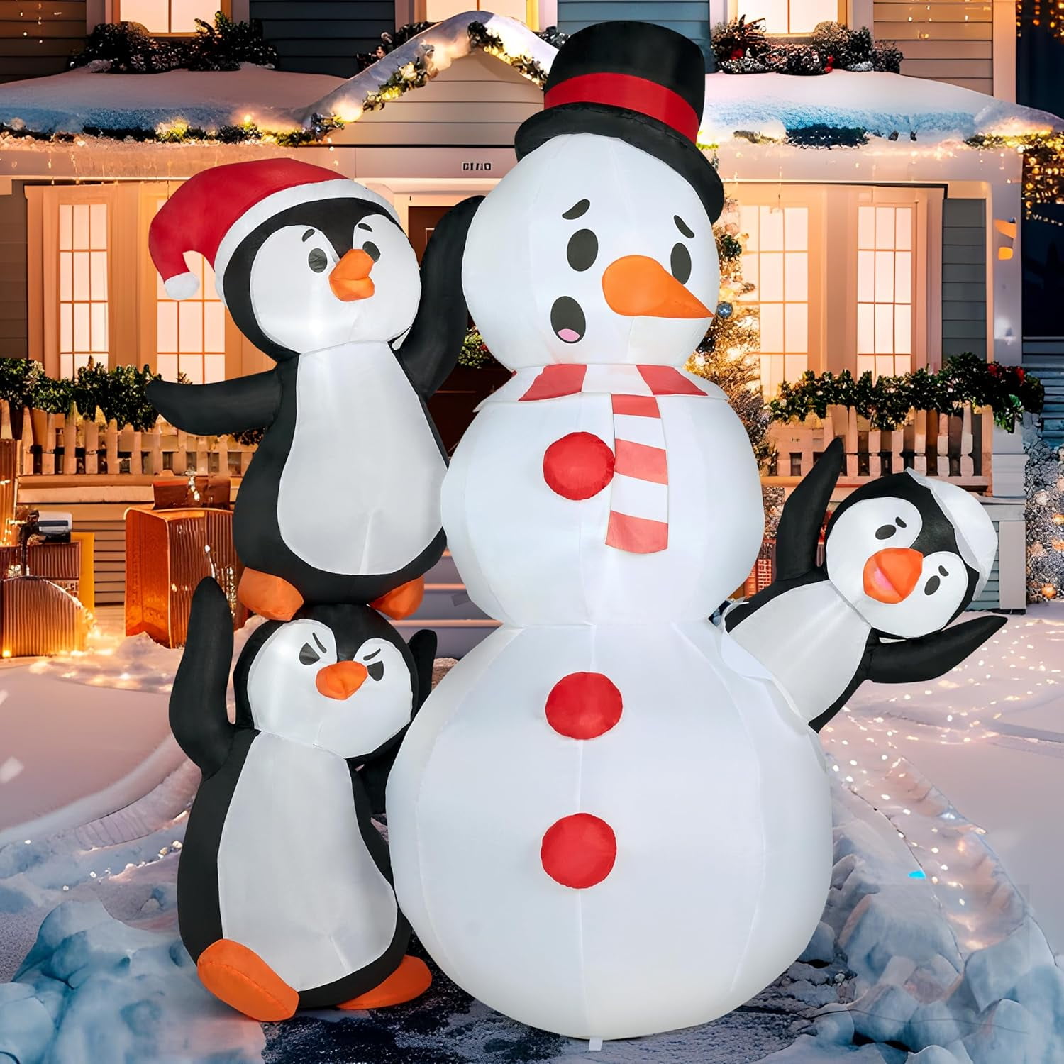 6 FT Tall Christmas Inflatables Outdoor Decorations, Inflatable ...