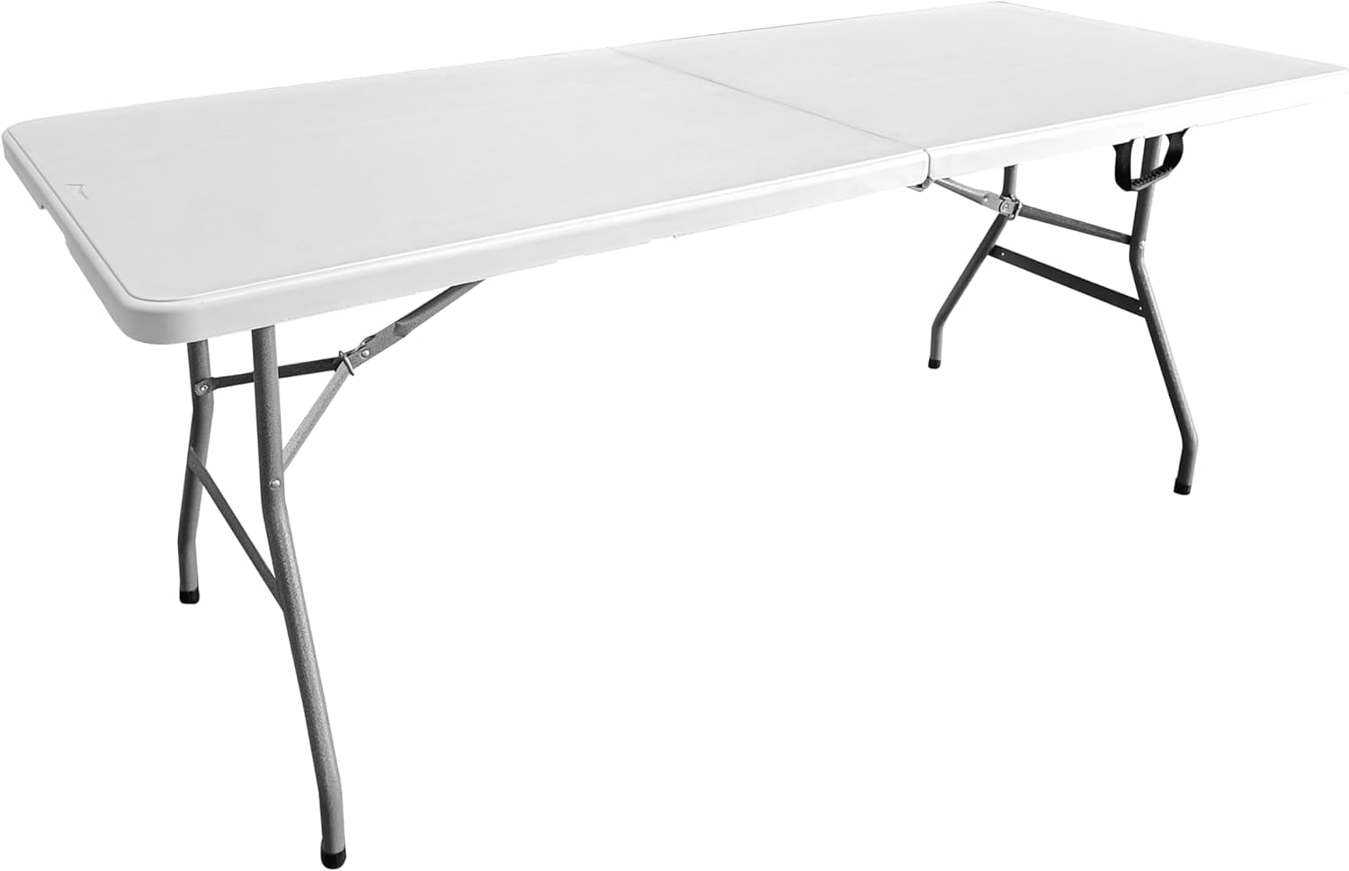 6 FT White Folding Table with Easy- Carry Handle – Premium 6 Foot ...