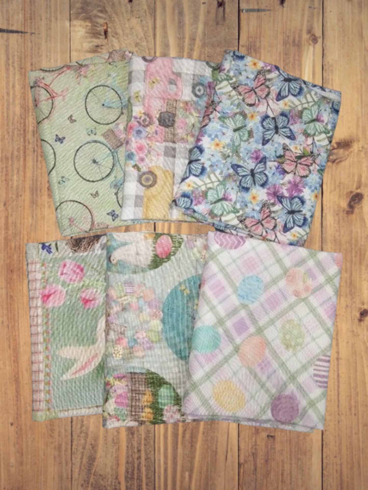 6 Fat Quarters - Assorted Bunny Kisses Easter Fat Quarter Bundle ...