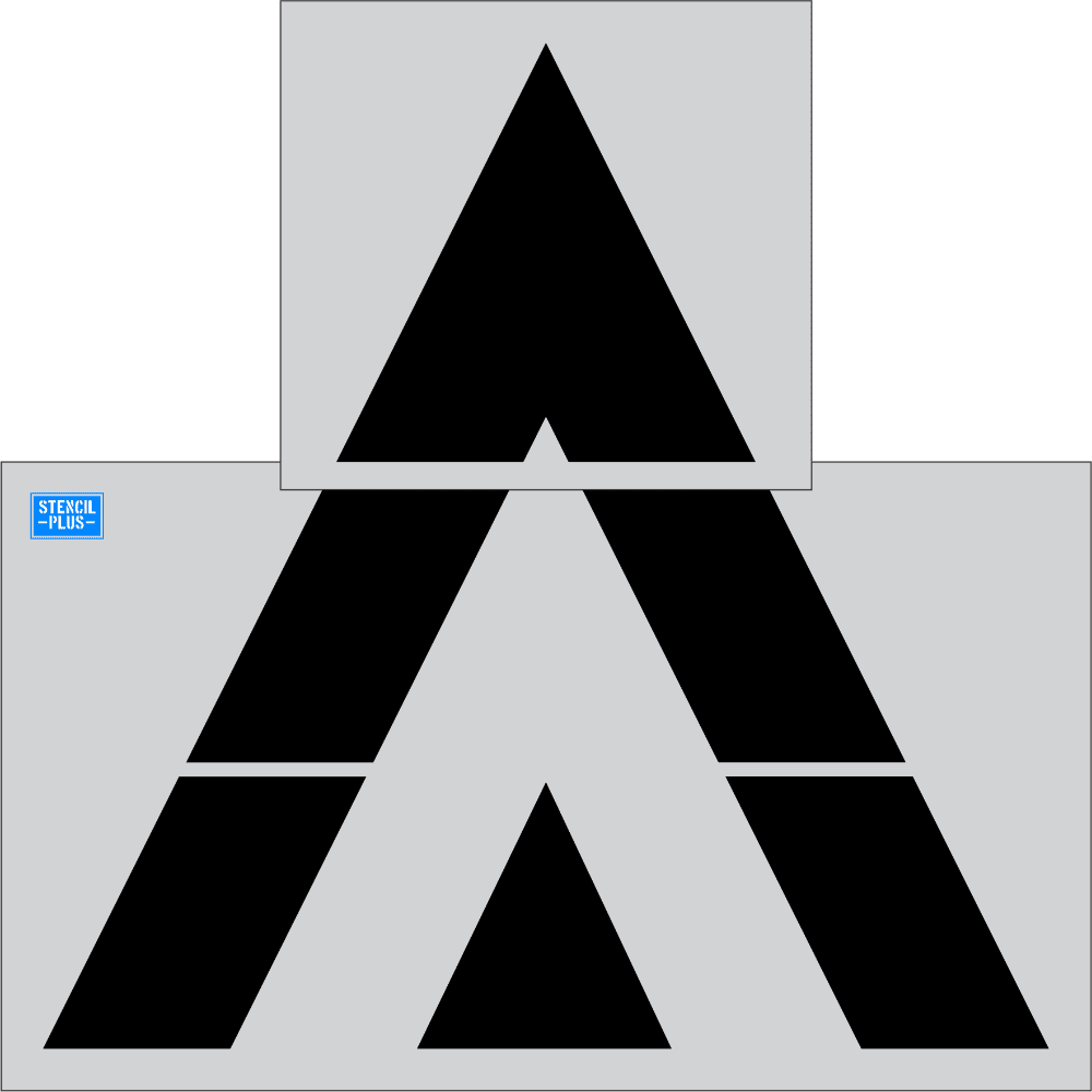 6' Federal DOT Speed Hump Stencil Pavement Marking Stencil Size: .060 ...