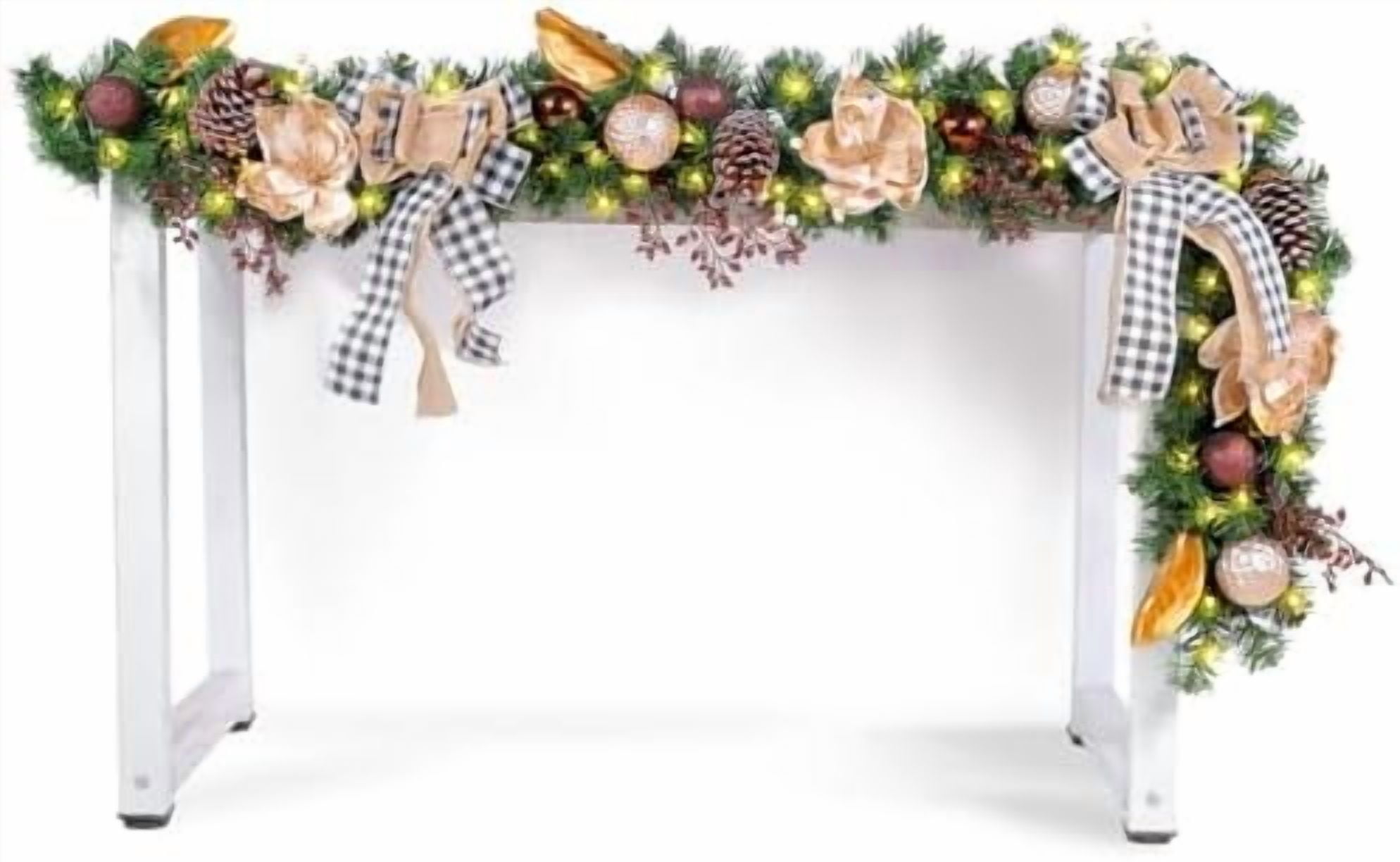6 Feet/72 Inch Christmas Garland Woodland Themed Holiday Decorations ...