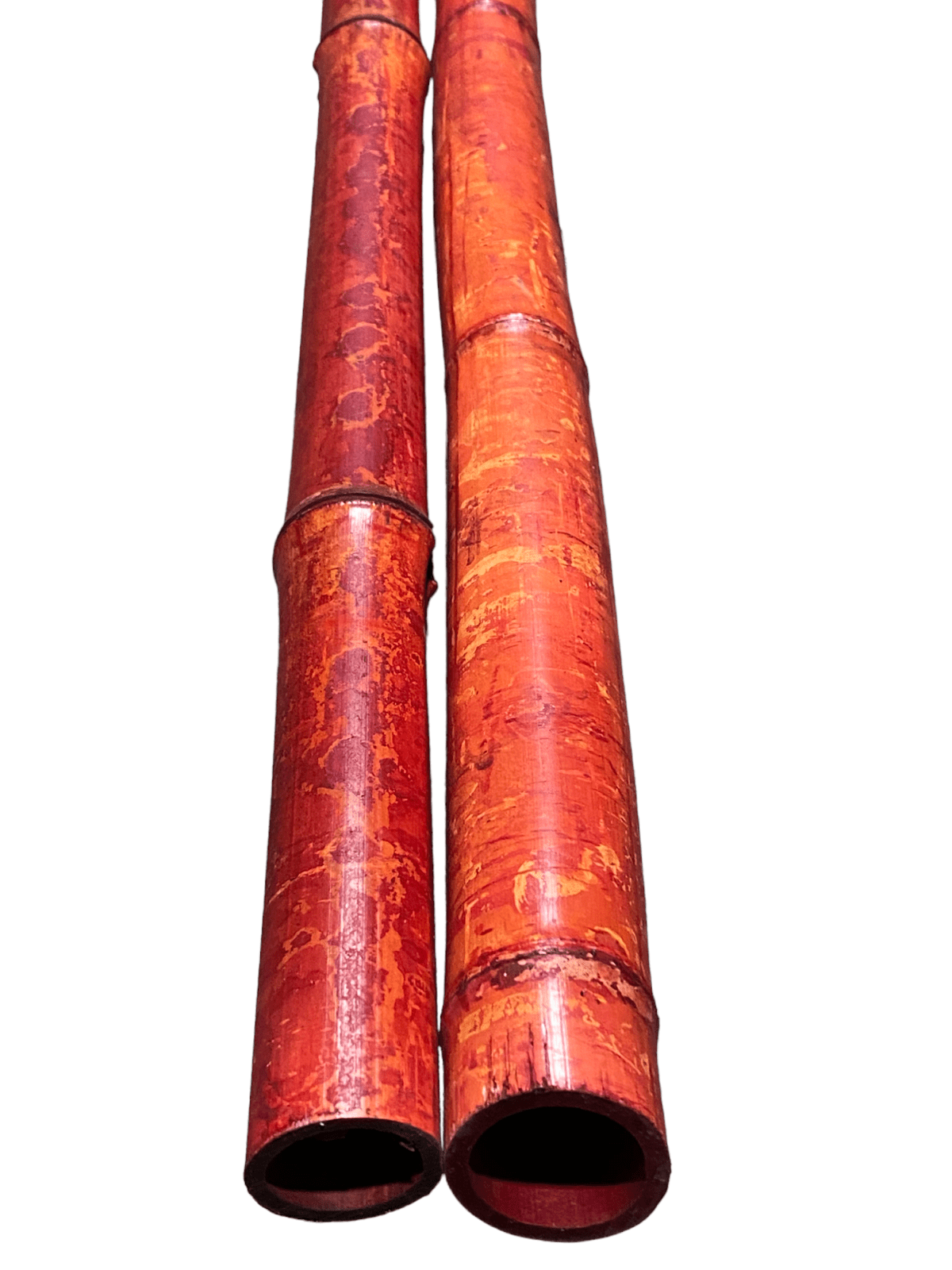 6 Feet Long Natural VERY Thick Red Bamboo Poles (1.5in - 2in Wide) Pack ...