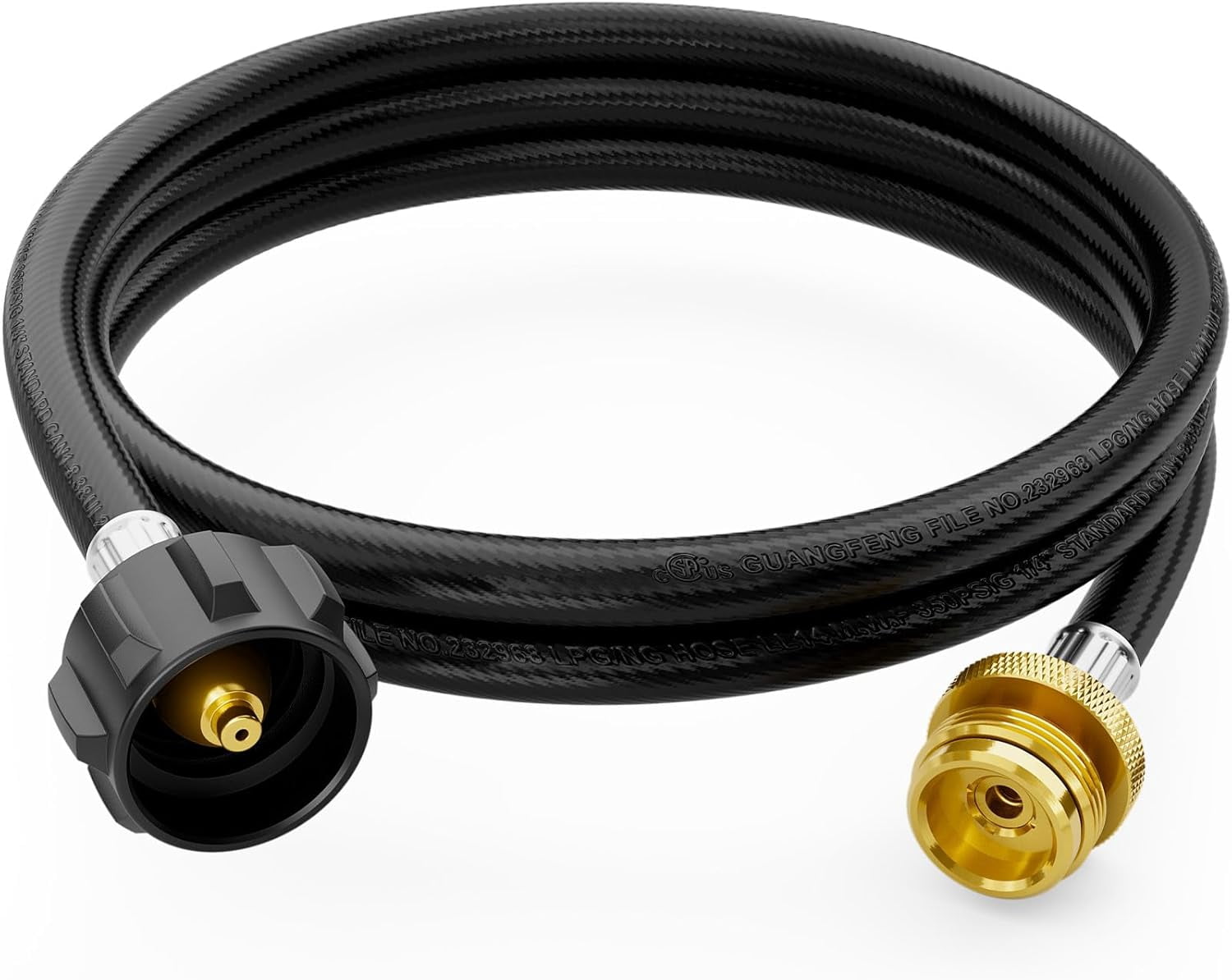 6 Feet Propane Adapter Hose, 1lb to 20lb Adapter Converts 1lb ...