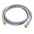 6 Feet Propane Hose Extension, Braided 3/8" Propane Extension Gas Line ...
