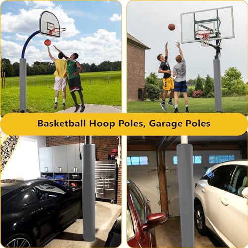 6 Feet Tall Round and Square Pole Pad, Wrap Around Pole & Post Padding ...