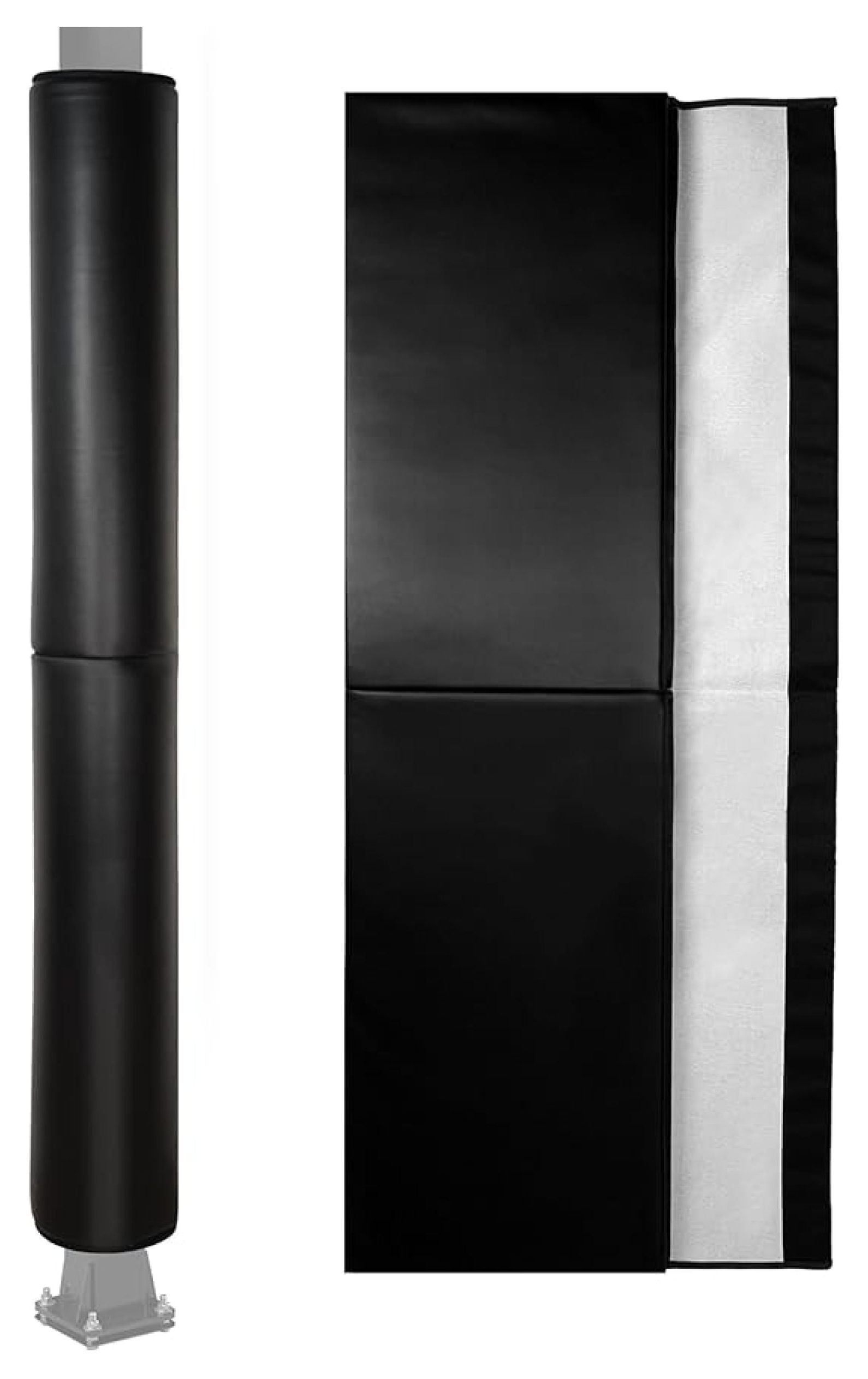 6 Feet Tall Round and Square Pole Pad, Wrap Around Pole & Post Padding ...