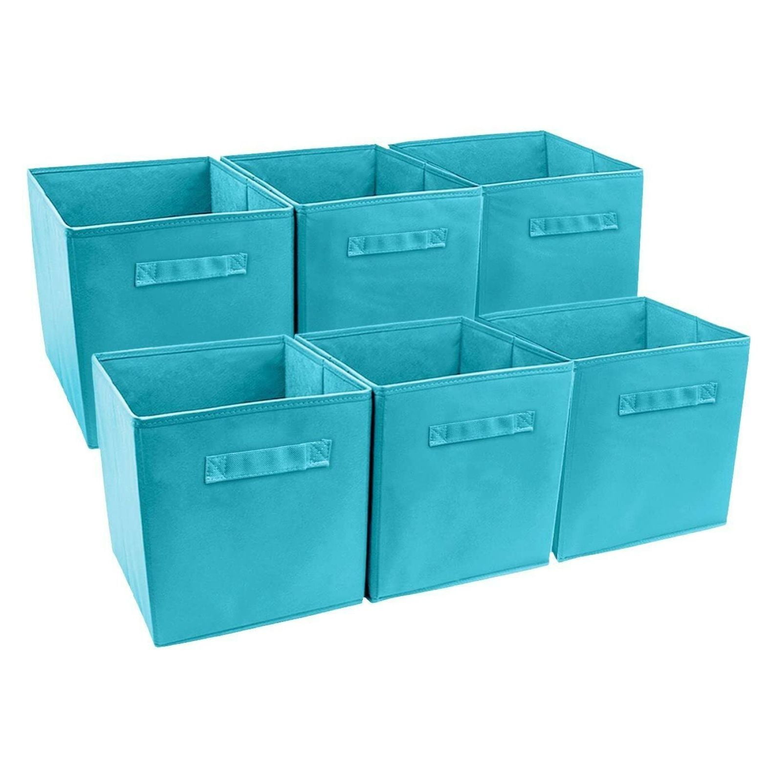 6 Foldable Storage Cube Basket Bin Cloth Baskets for Shelves, Cubby ...
