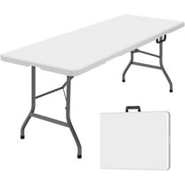 Costway 6' Folding Table Portable Plastic Indoor Party Dining Tables ...