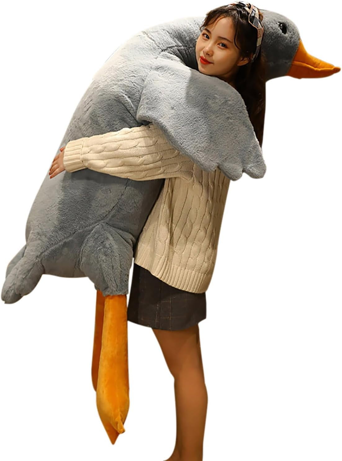 6 Foot Giant Goose Stuffed Animal-Very Fat Duck Plush Pillow Hugging ...