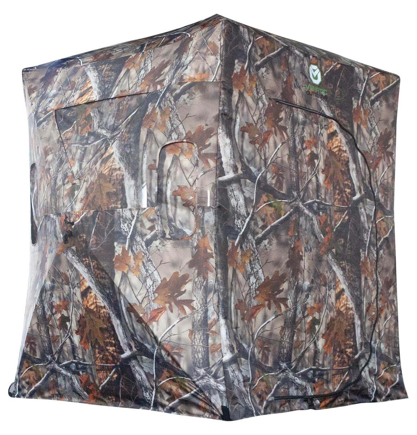 6 Foot Tripod Hunting Tower Blind, 2-Person Stand Elevated, 4' x 4 ...