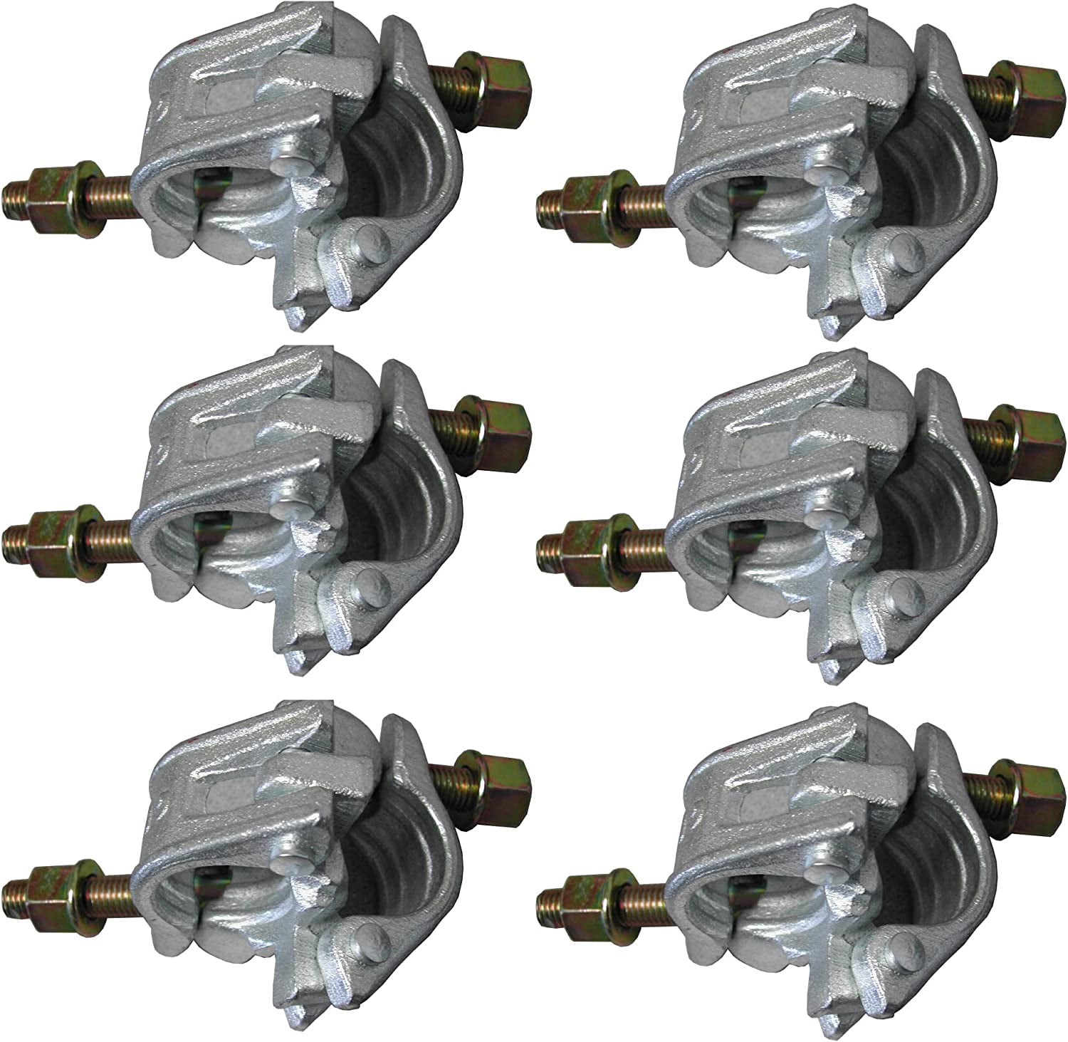 6 Forged Galvanized Right Angle Clamps aka Rigid Clamps Cheeseborough ...