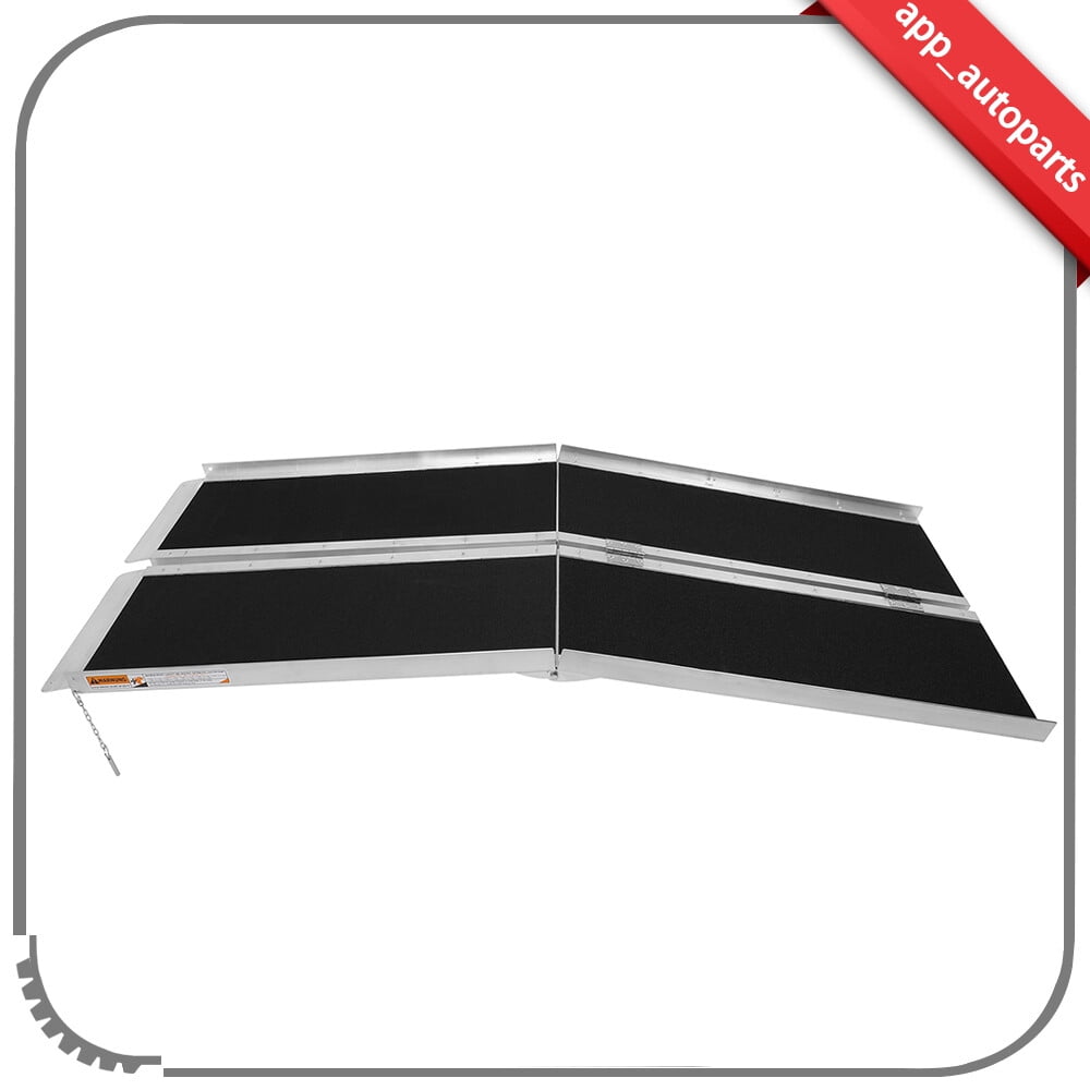 6 Ft 72" X 29" Aluminum Wheelchair Scooter Mobility Ramp Portable Non ...