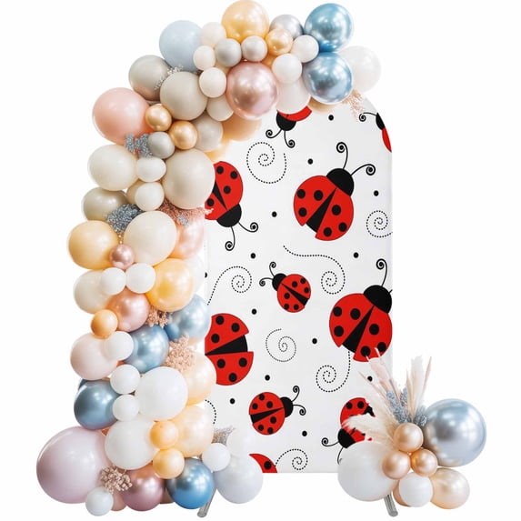 6 Ft Arch Backdrop Cover, Ladybug Decorative Wedding Arch Covers ...