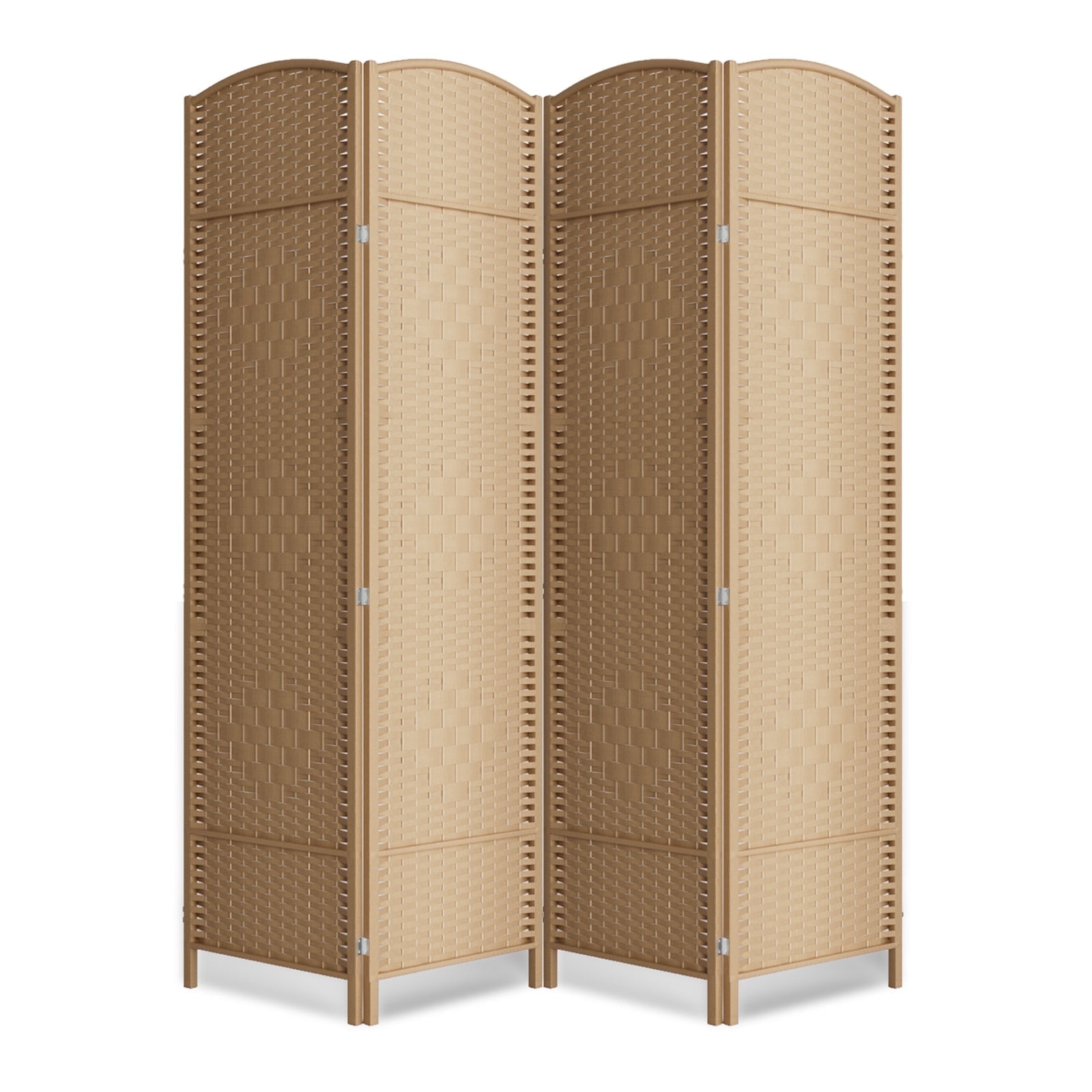 6-ft Folding Room Divider with Diamond Design, 4-Panel No Assembly ...