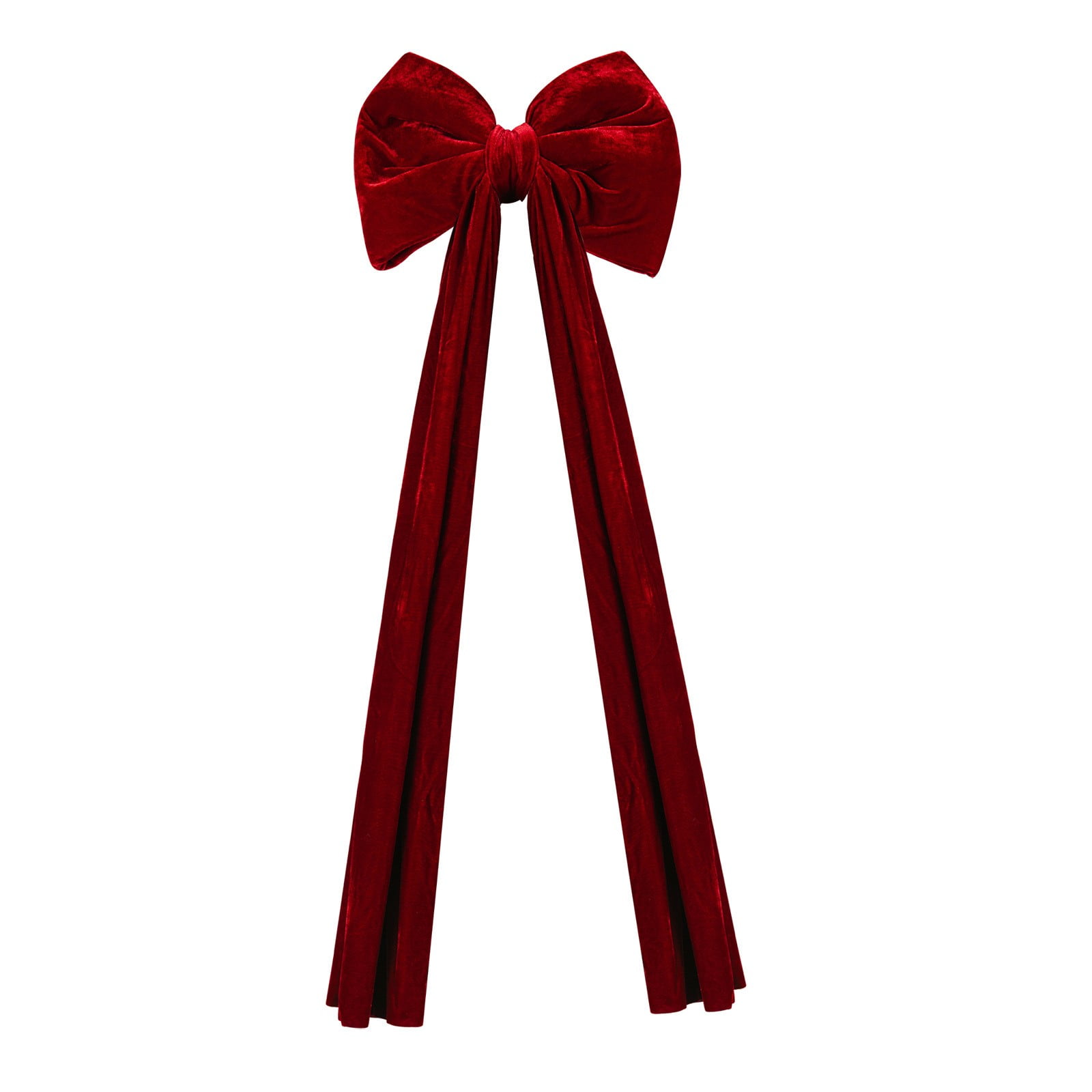 6 Ft Giant Red Velvet Christmas Bow for Tree Topper, Wreath, Garland ...