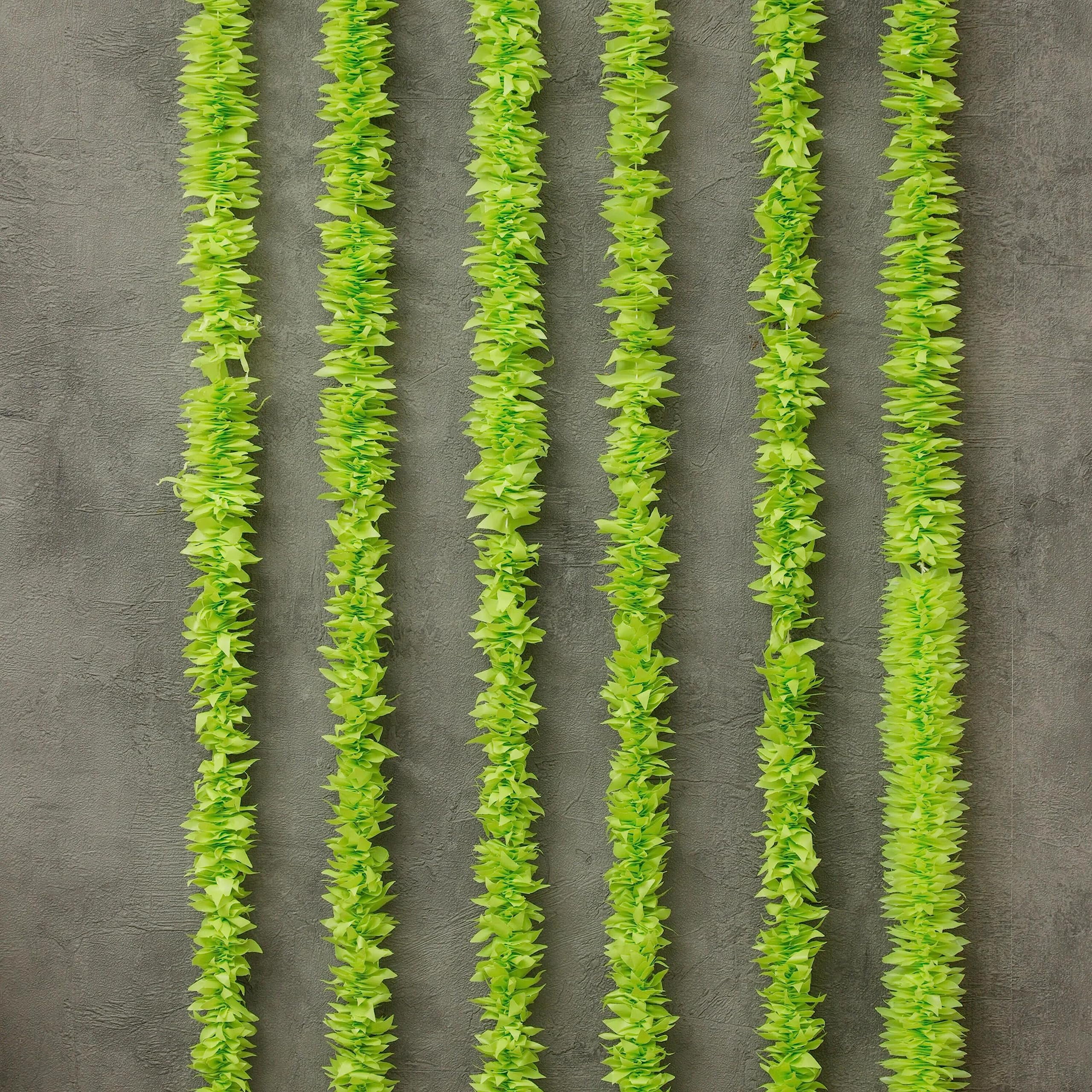 6 Ft Green Artificial Flower Garlands | Housewarming Indian Wedding ...