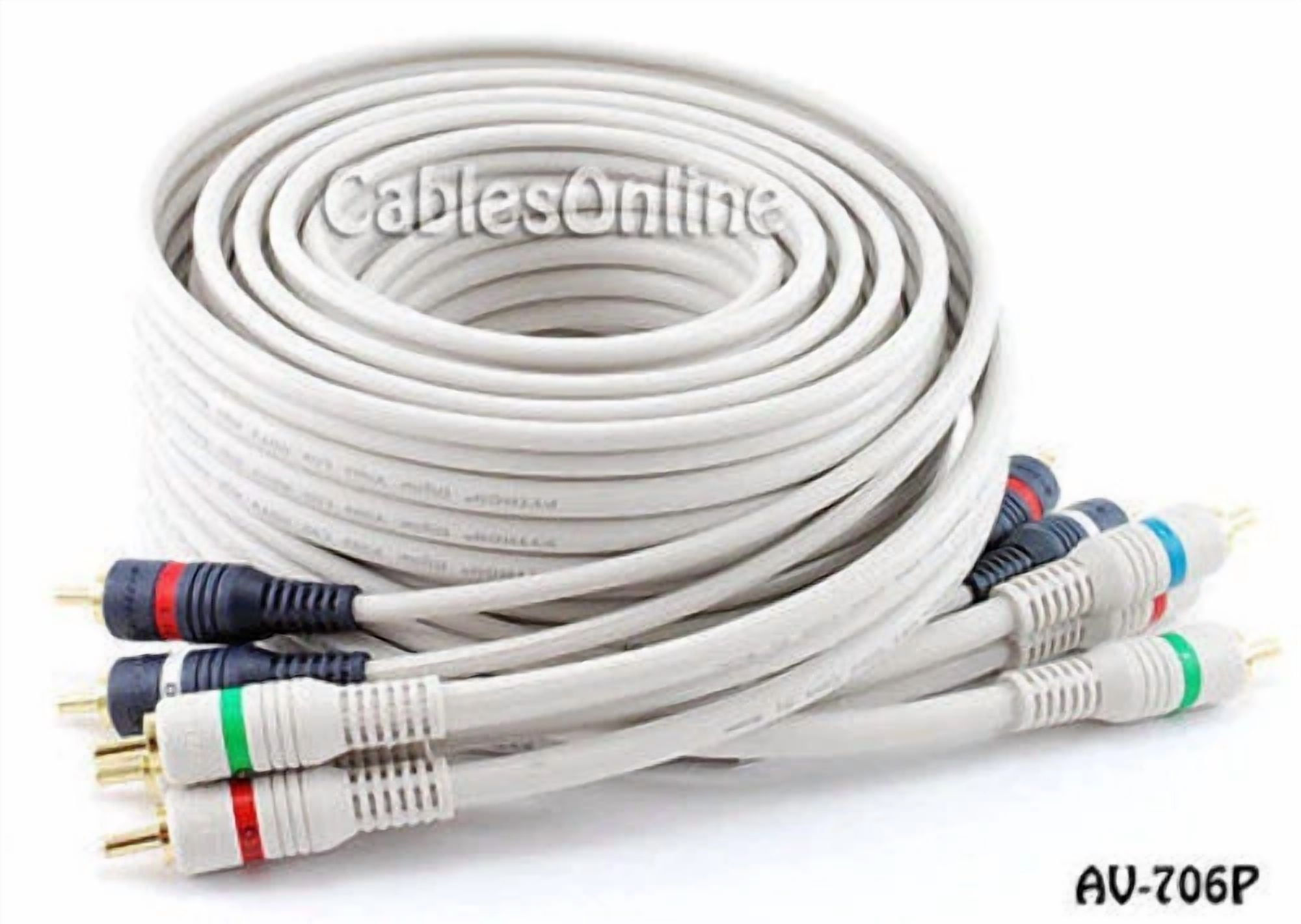 6 Ft. High Quality Python® Component Audio/Video 5-Rca (Rgb/Rw) Cable ...