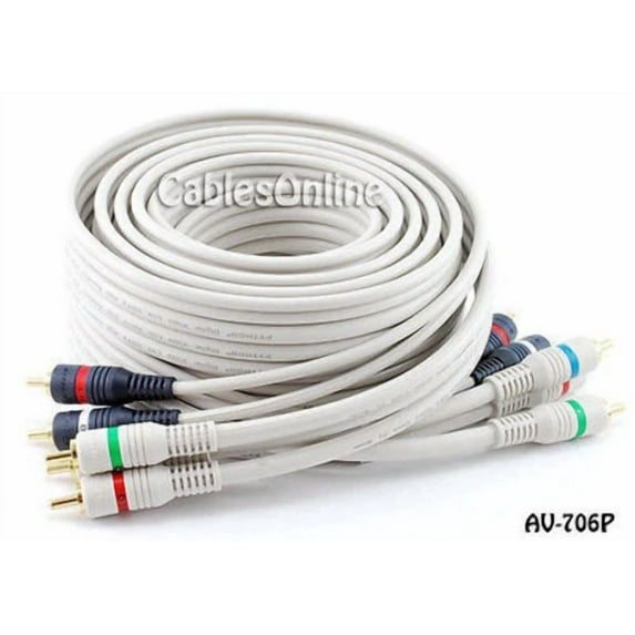 6 Ft. High Quality Python® Component Audio/Video 5-Rca (Rgb/Rw) Cable ...