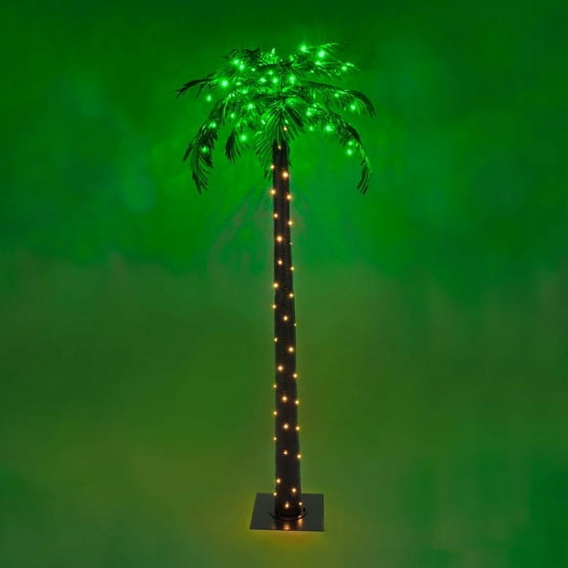 Wintergreen Lighting 6 Ft LED Palm Tree Outdoor Palm Tree Decor ...