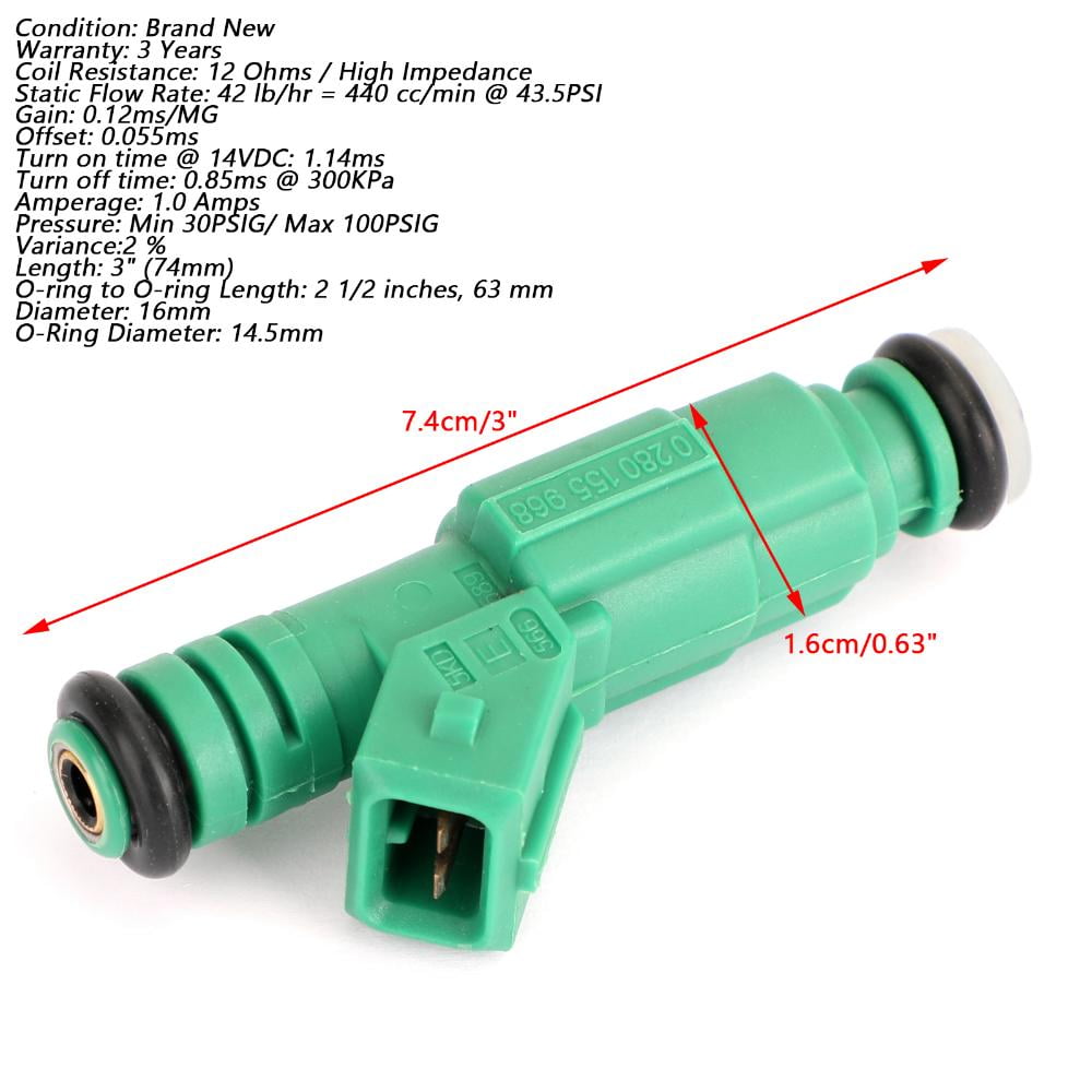 6 Fuel Injectors For Holden Commodore V6 3.8 VN-VY - Walmart.com