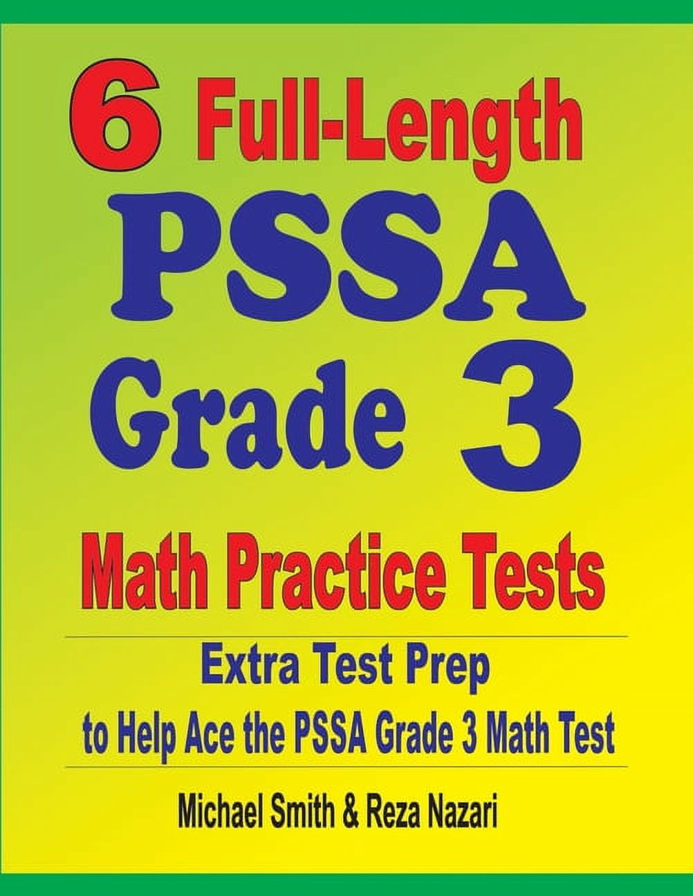6 Full-Length PSSA Grade 3 Math Practice Tests: Extra Test Prep to Help ...
