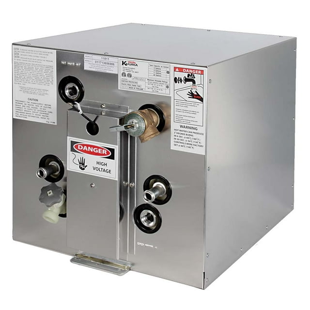 Kuuma 11811 6 Gallon 120V Stainless Steel Water Heater, Front Exchanger ...