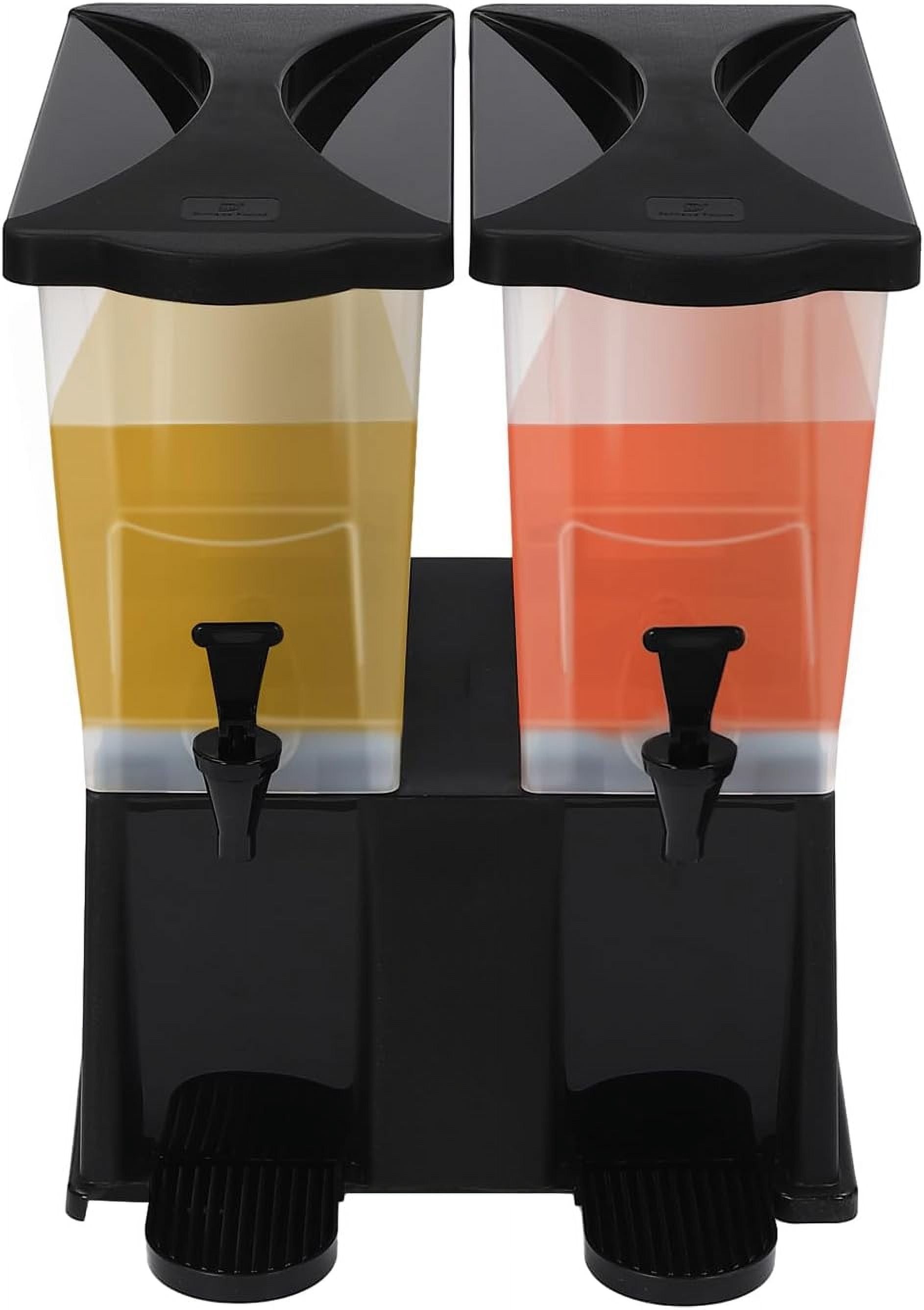 6 Gallon Beverage Dispenser,Double Tank Commercial Drink Dispenser for ...