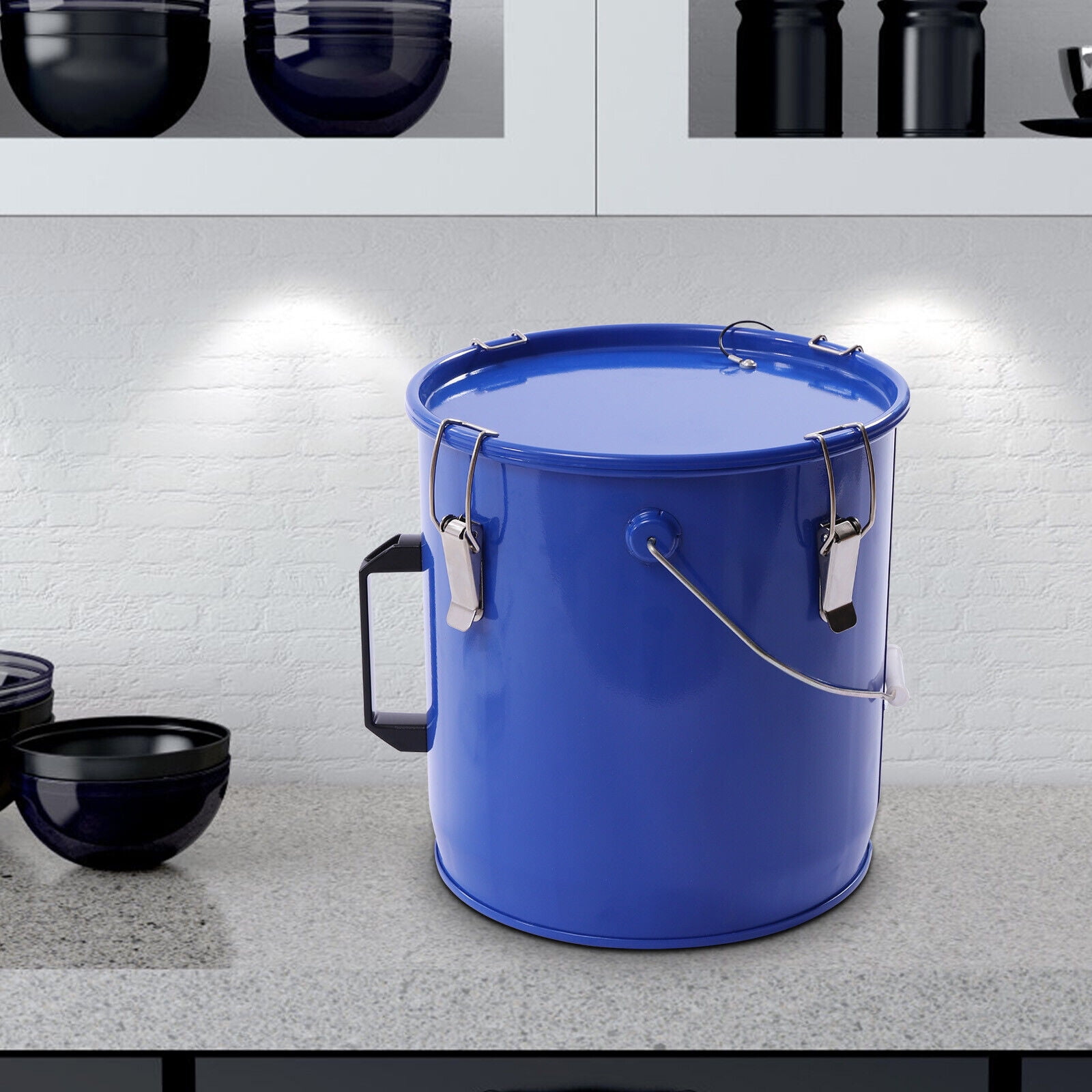 6 Gallon Commercial Fryer Grease Bucket Oil Disposal Caddy Container ...