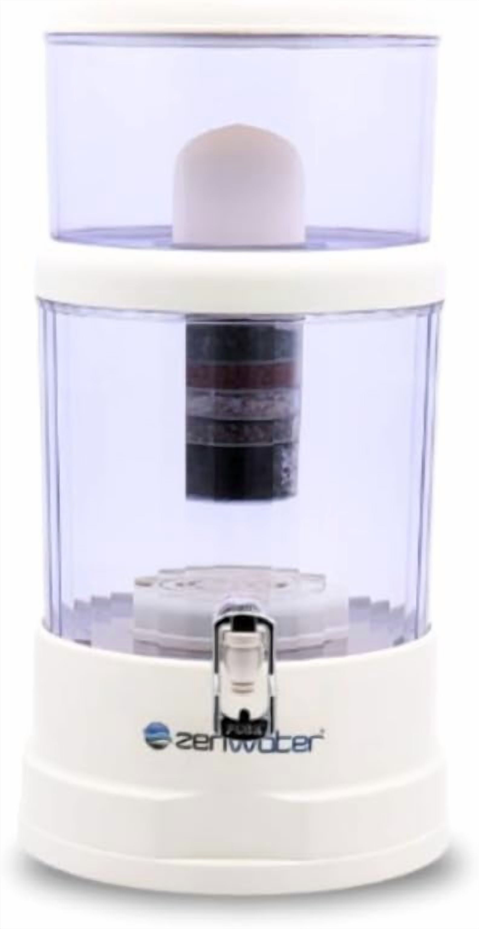6-Gallon Countertop Gravity Water Filter System - Portable Alkaline ...